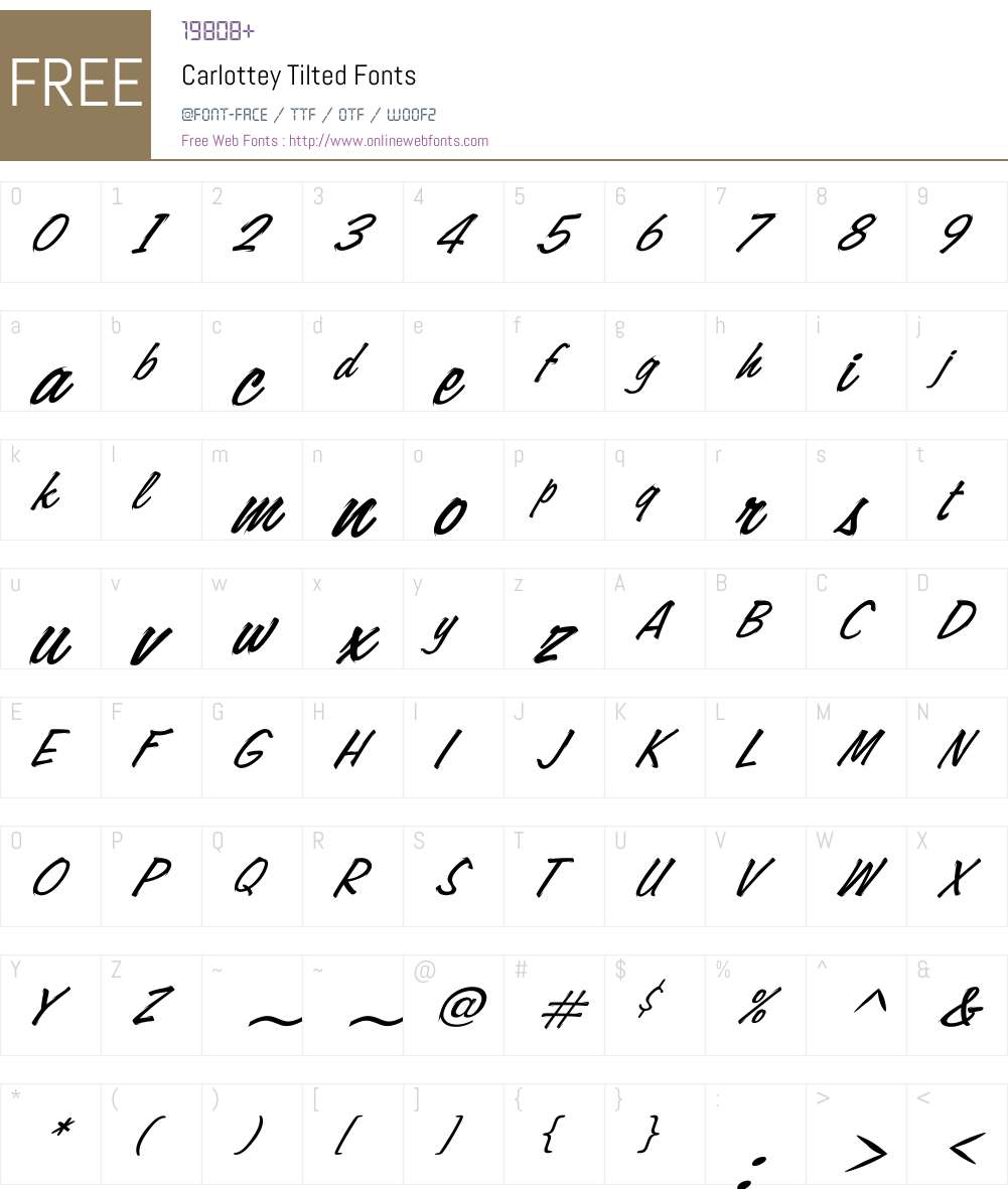 Carlottey Tilted 1.00;June 20, 2020;FontCreator 12.0.0.2563 64-bit ...