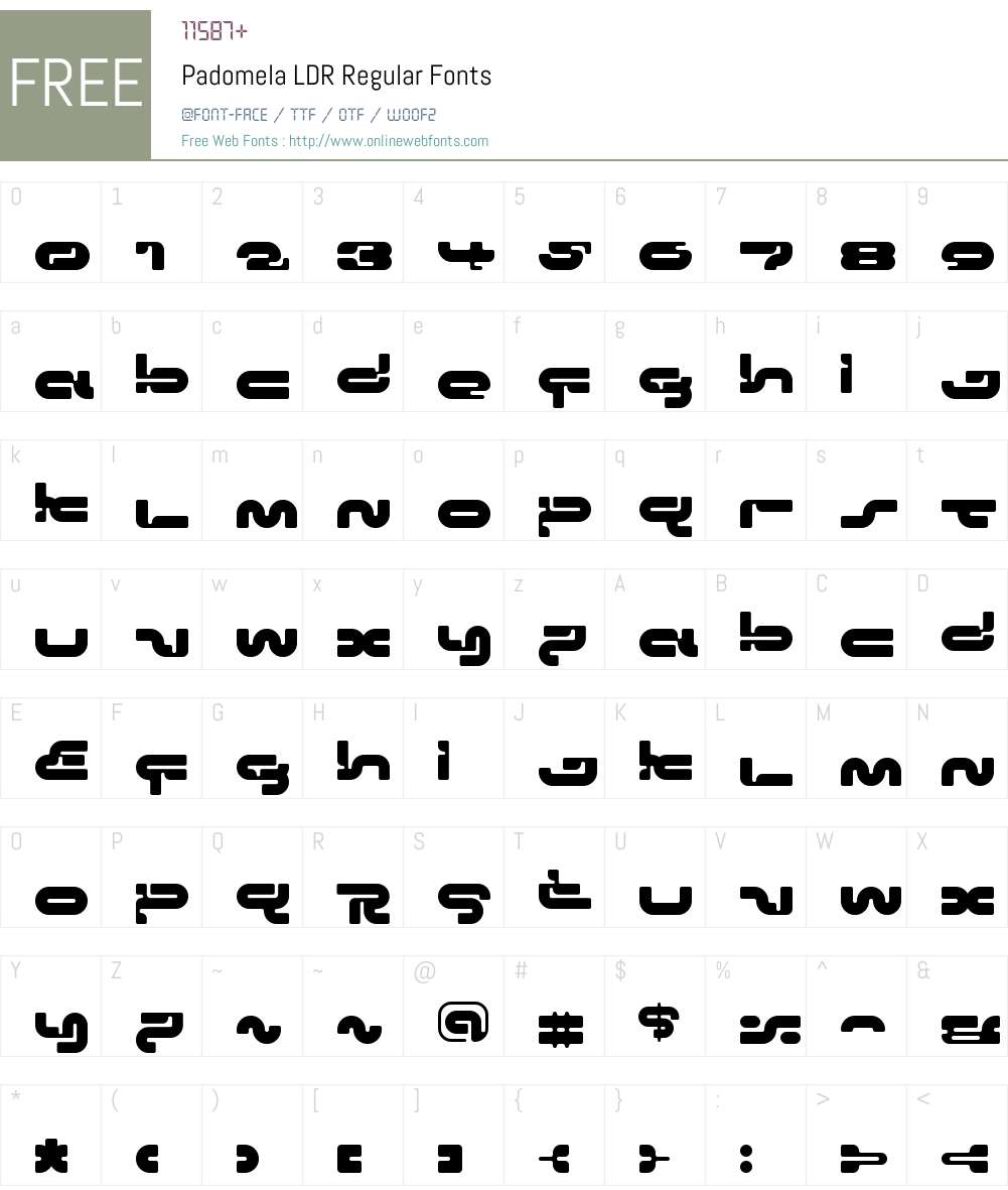 Padomela LDR Regular 1.0 Fonts Free Download - OnlineWebFonts.COM