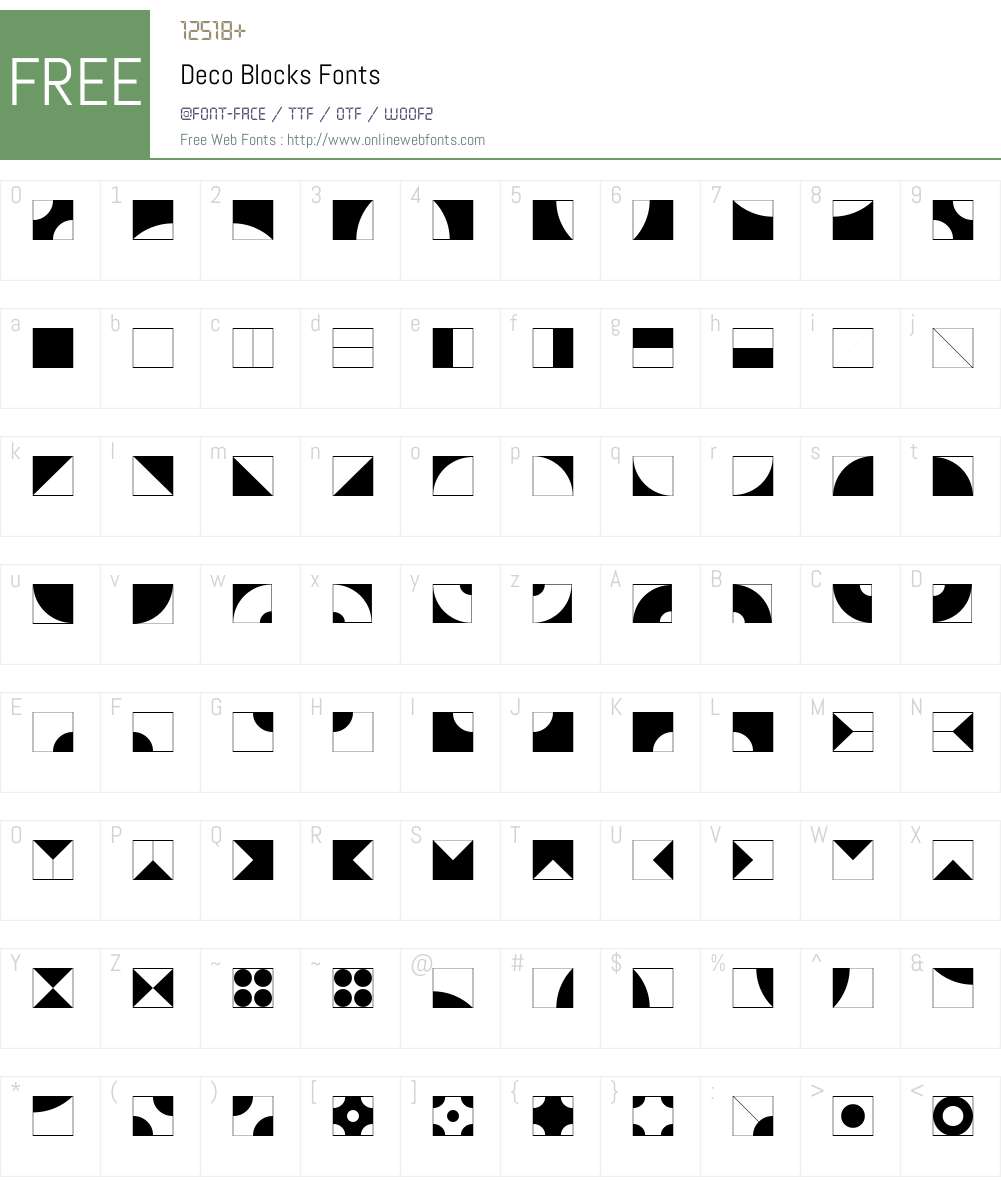 Deco Blocks 1.0 Fonts Free Download - OnlineWebFonts.COM