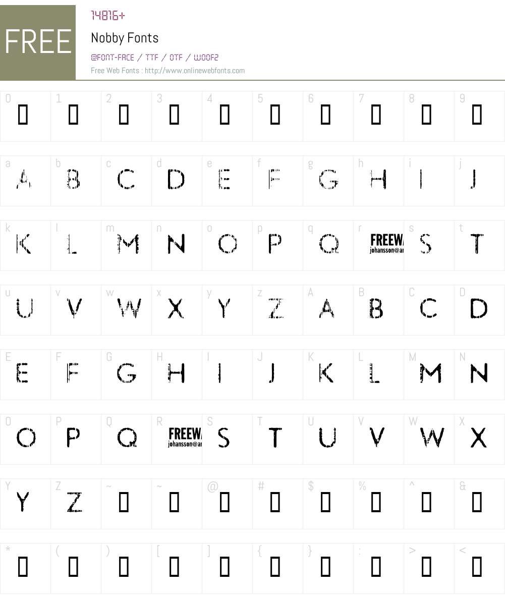 Nobby V1 1 Fonts Free Download - OnlineWebFonts.COM