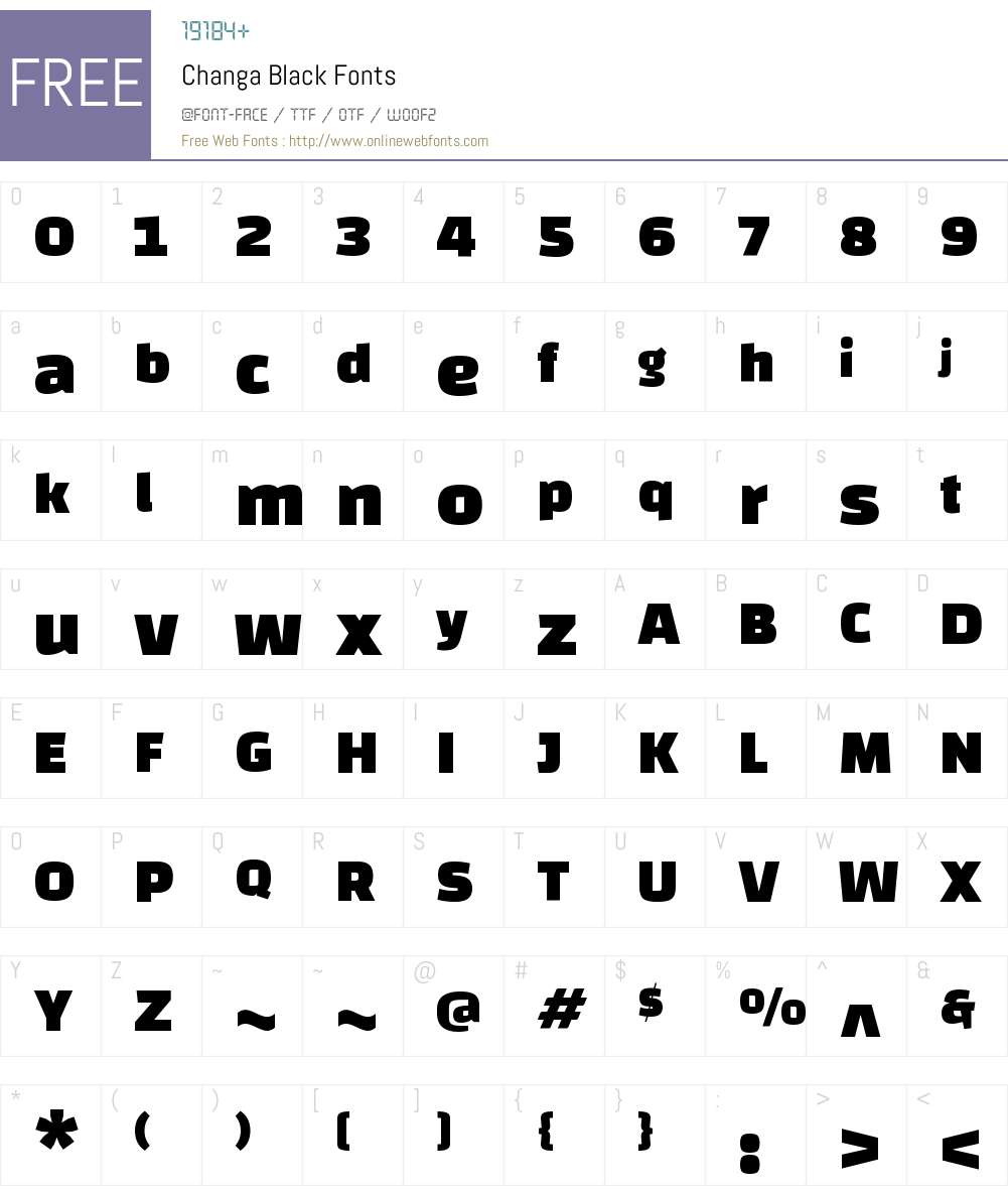 Changa Black 3.001;hotconv 1.0.109;makeotfexe 2.5.65596 Fonts Free ...