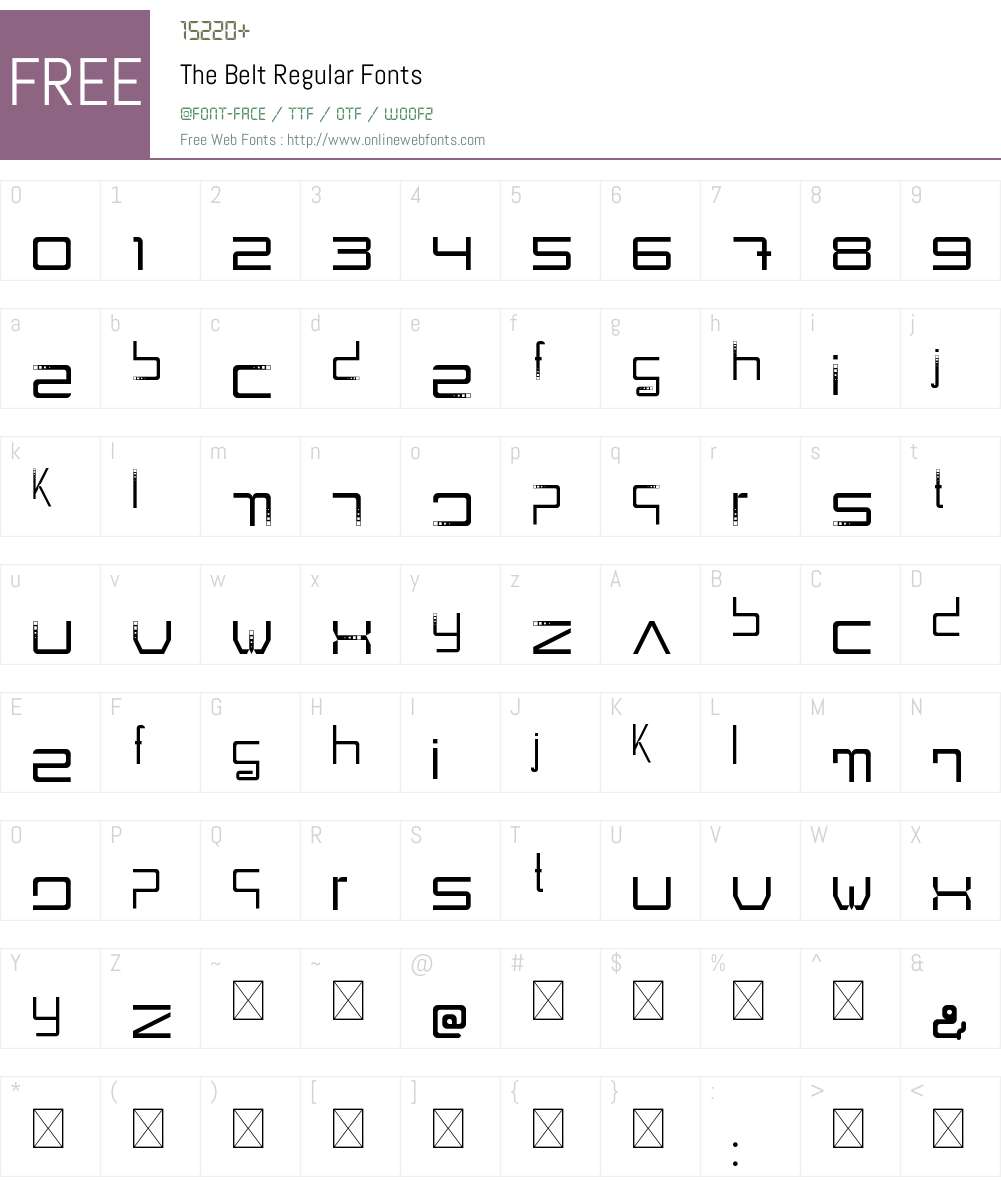 The Belt Regular 1.0 Fonts Free Download - OnlineWebFonts.COM