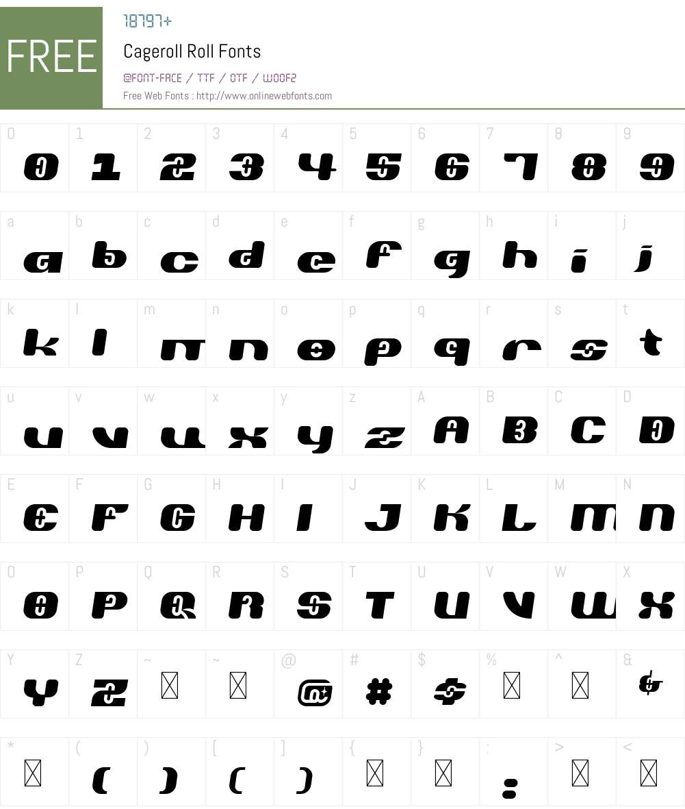 Cageroll Roll 1.008;Fontself Maker 3.5.7 Fonts Free Download ...