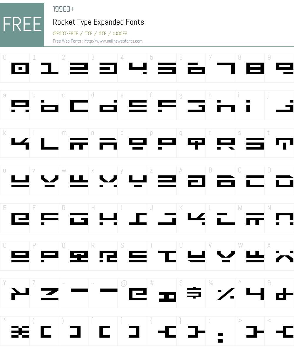 Rocket Type Expanded 1 Fonts Free Download - OnlineWebFonts.COM