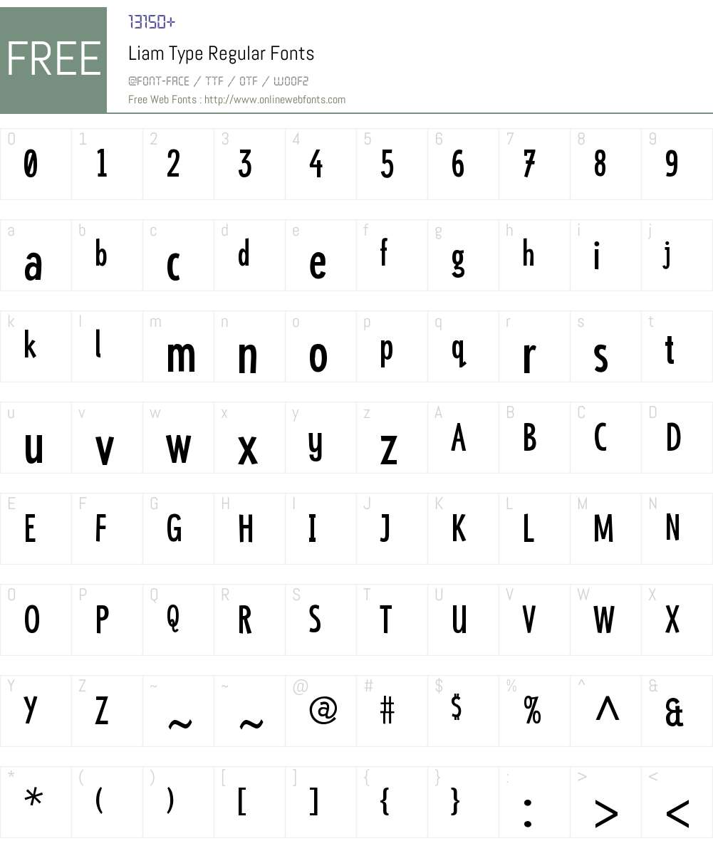 Liam Type Regular Fonts Free Download - OnlineWebFonts.COM
