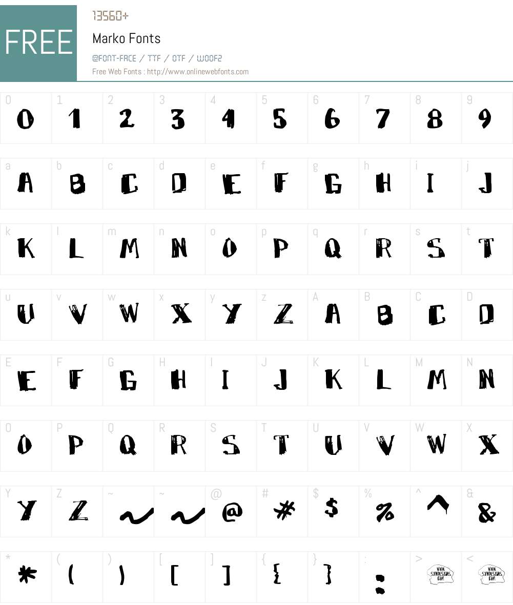 Marko V1 1.0 Fonts Free Download - OnlineWebFonts.COM