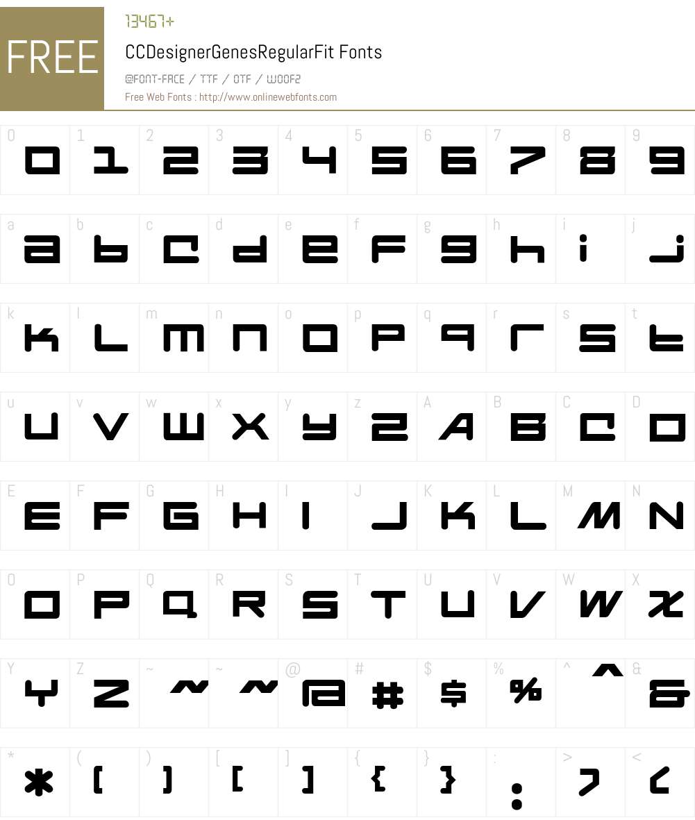 CCDesignerGenesRegularFit 1.002 2003;com.myfonts.easy.comicraft ...