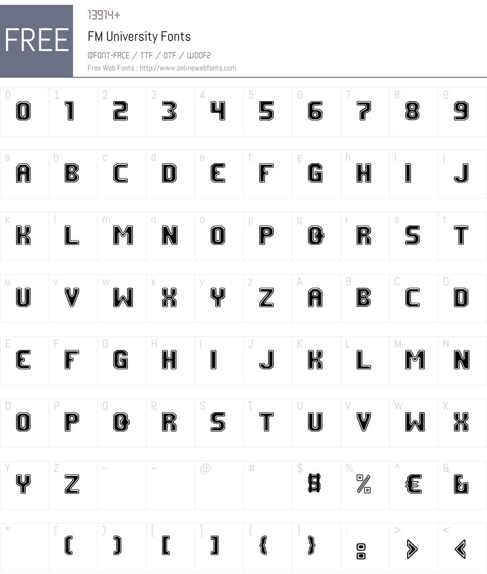 FM University Fontmaker 2.0 (02.01.99) Fonts Free Download ...