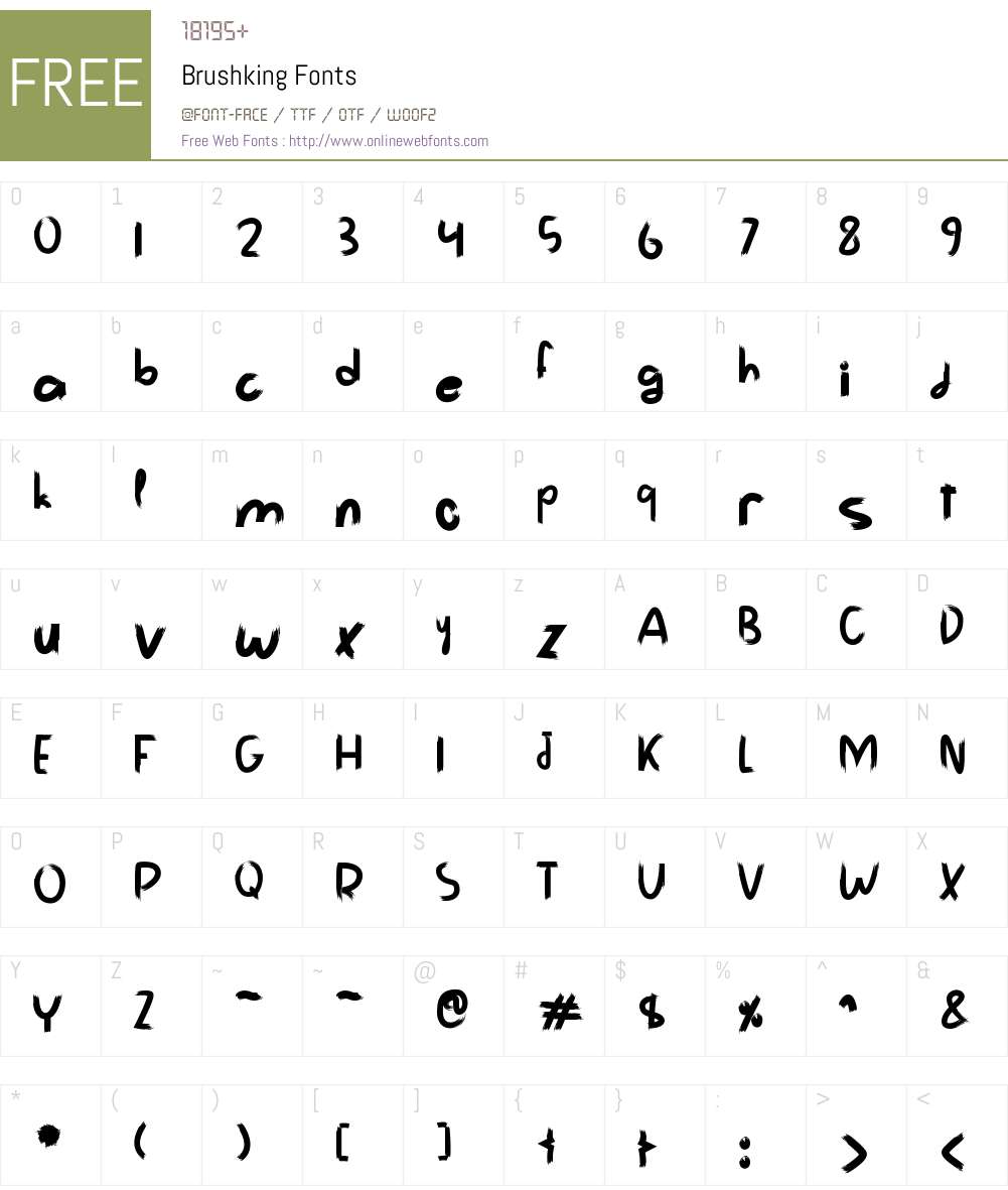 Brushking 1.003;Fontself Maker 3.5.6 Fonts Free Download ...