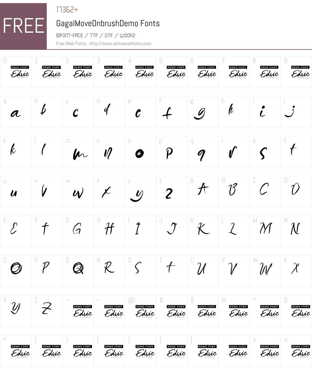 GagalMoveOnbrushDemo 1.002;Fontself Maker 3.5.7 Fonts Free Download ...
