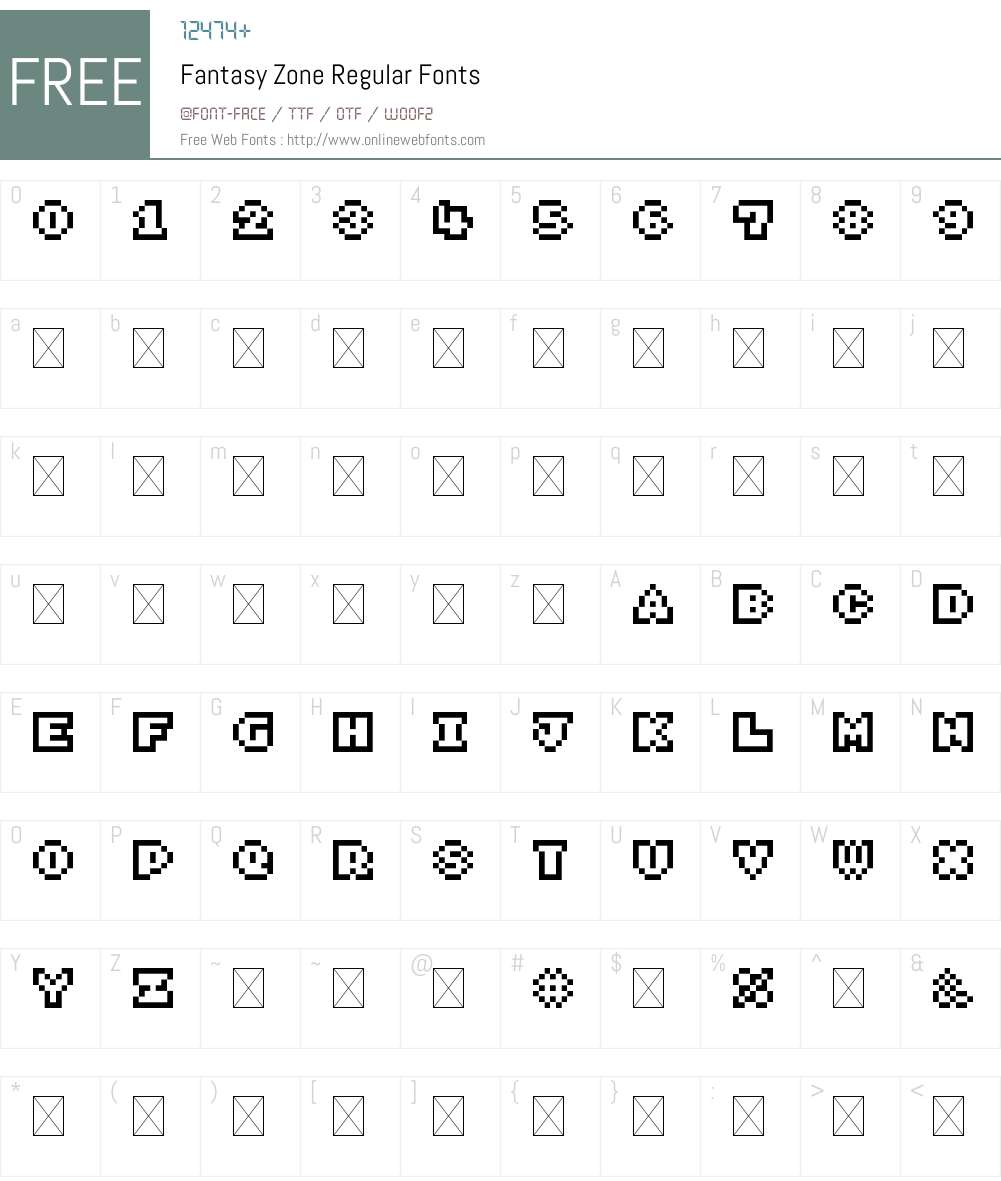 Fantasy Zone 1.0 Fonts Free Download - OnlineWebFonts.COM