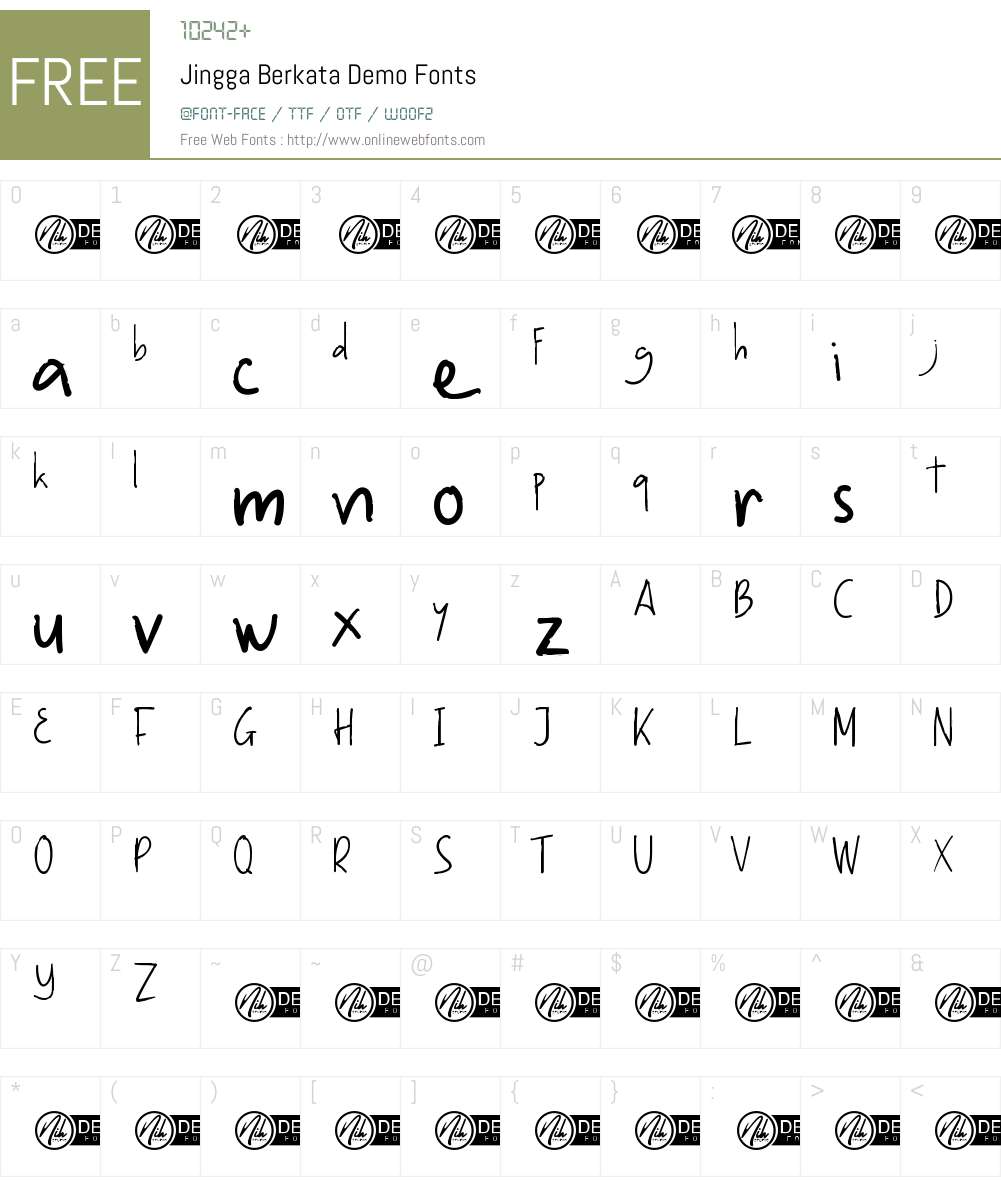 Jingga Berkata Demo 1.001;Fontself Maker 3.5.7 Fonts Free Download ...
