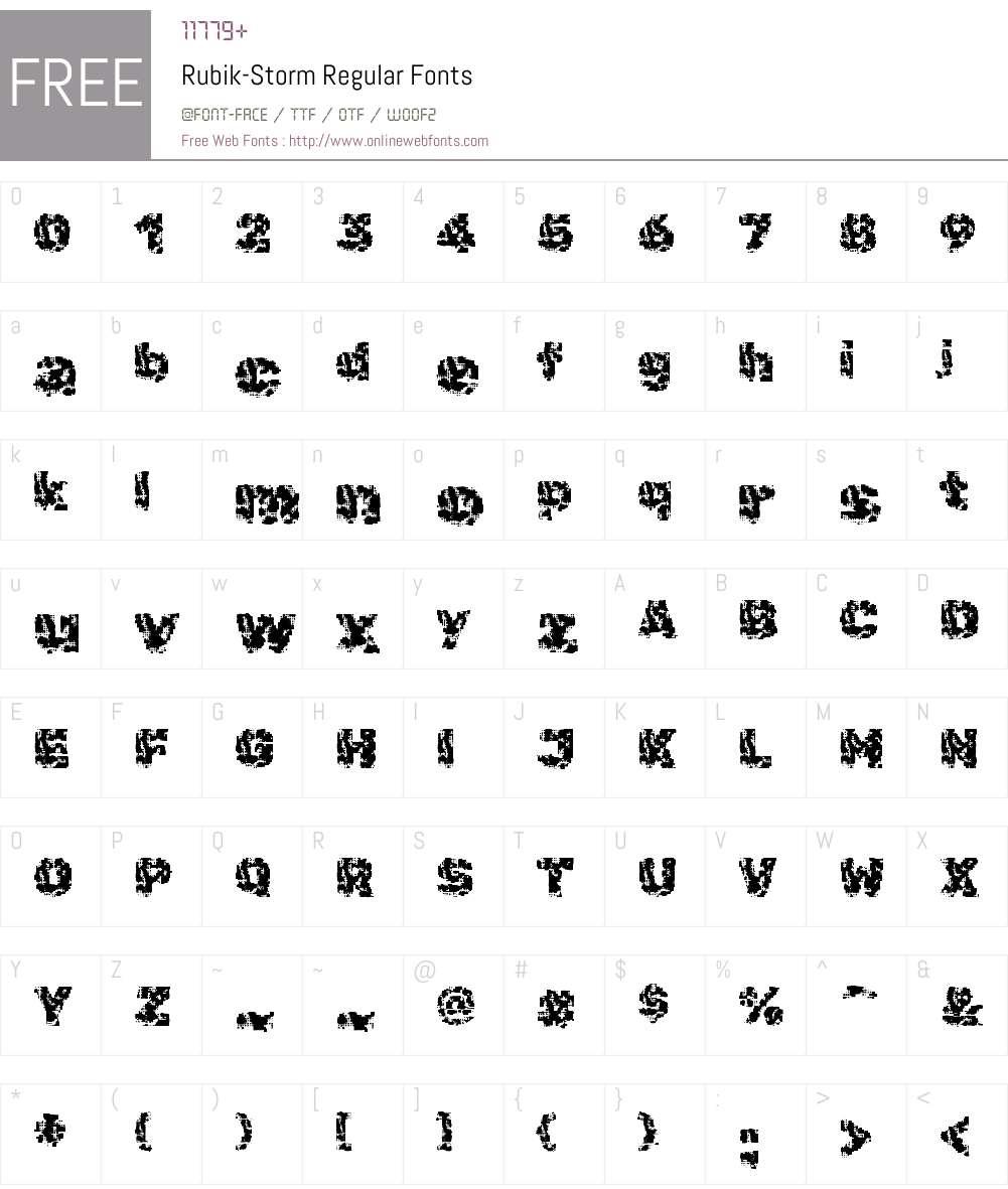 Rubik-Storm 1.000 Fonts Free Download - OnlineWebFonts.COM