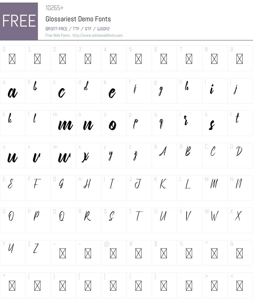 Glossariest Demo 1.001;Fontself Maker 3.5.4 Fonts Free Download ...