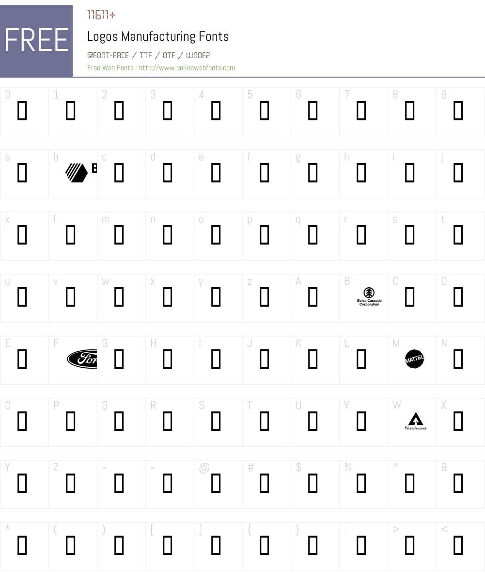 Logos Manufacturing Altsys Fontographer 4.0.3 04.06.1994 Fonts Free ...