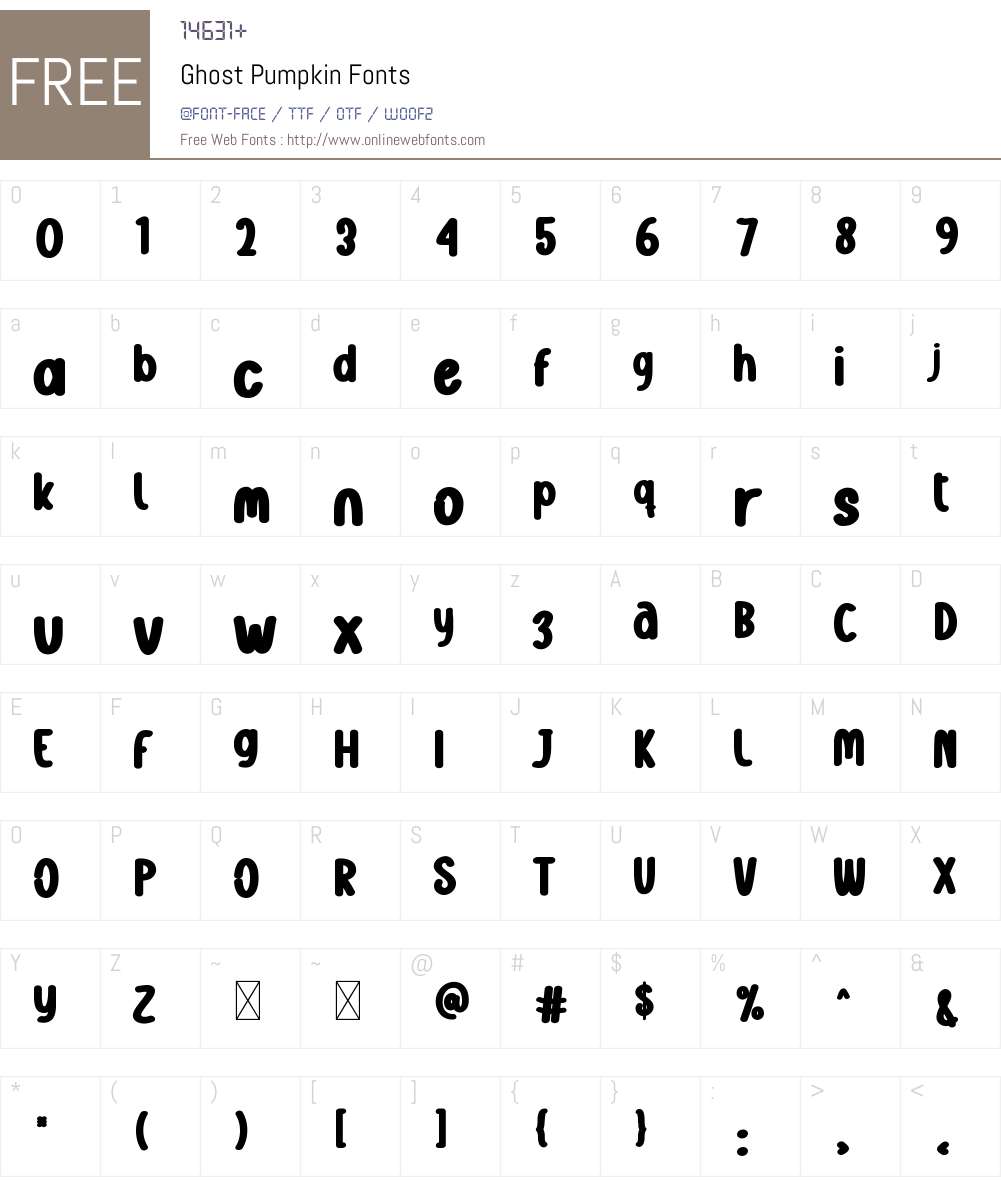 Ghost Pumpkin 1.004;Fontself Maker 3.5.8 Fonts Free Download - OnlineWebFonts.COM