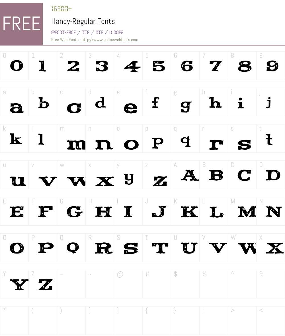Handy 1.000 Fonts Free Download - OnlineWebFonts.COM