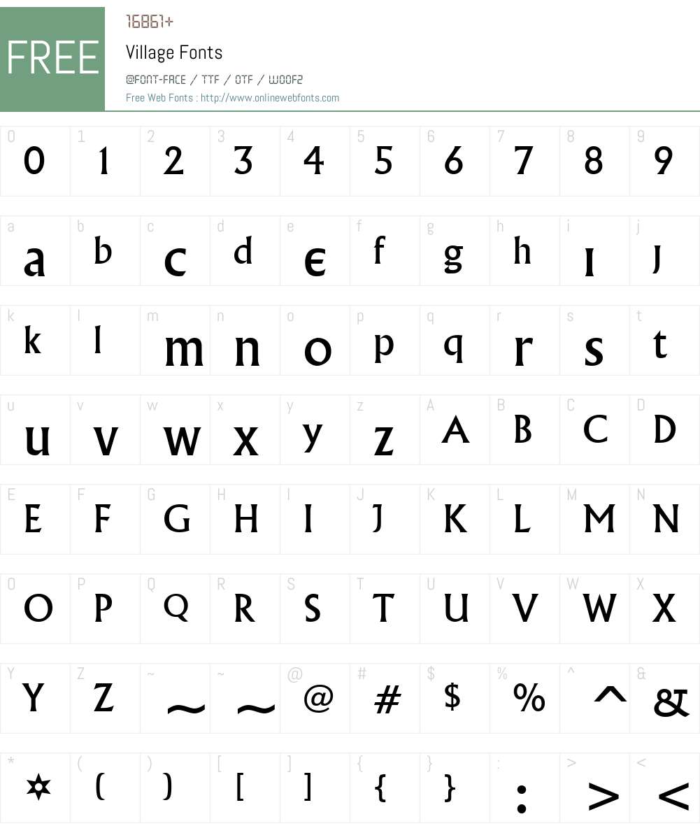 Village V1 Macromedia Fontographer 4.1.3 12/18/96 Fonts Free Download ...