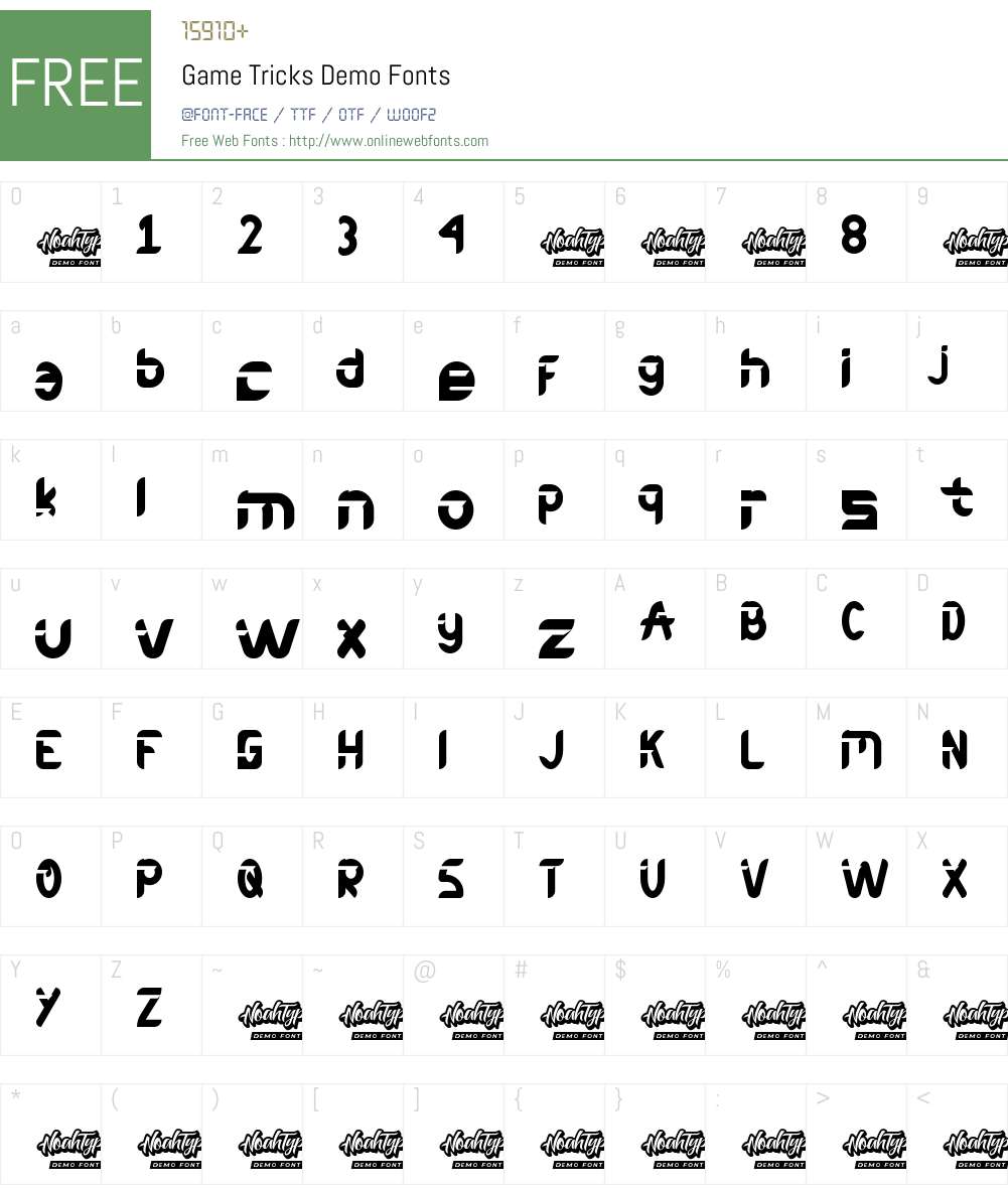 Game Tricks Demo 1.001;Fontself Maker 3.5.4 Fonts Free Download ...