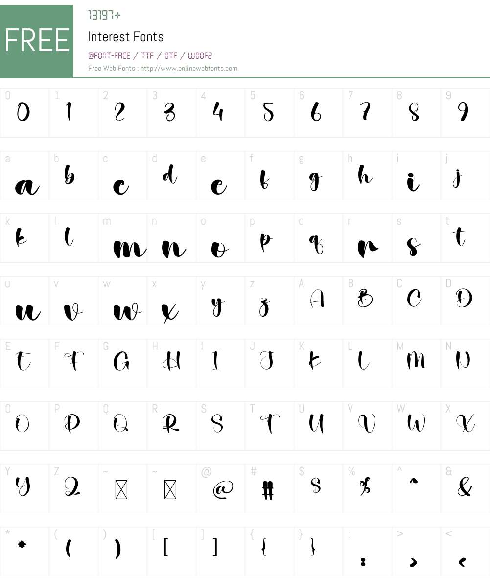 Interest 1.002;Fontself Maker 3.5.8 Fonts Free Download ...