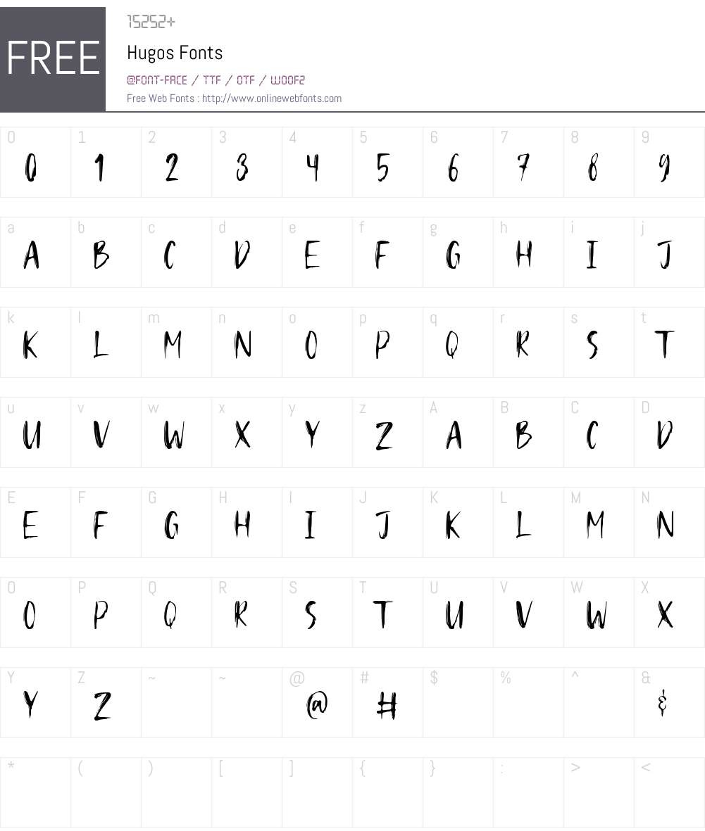 Hugos 1.00;April 15, 2019;FontCreator 11.5.0.2430 32-bit Fonts Free ...