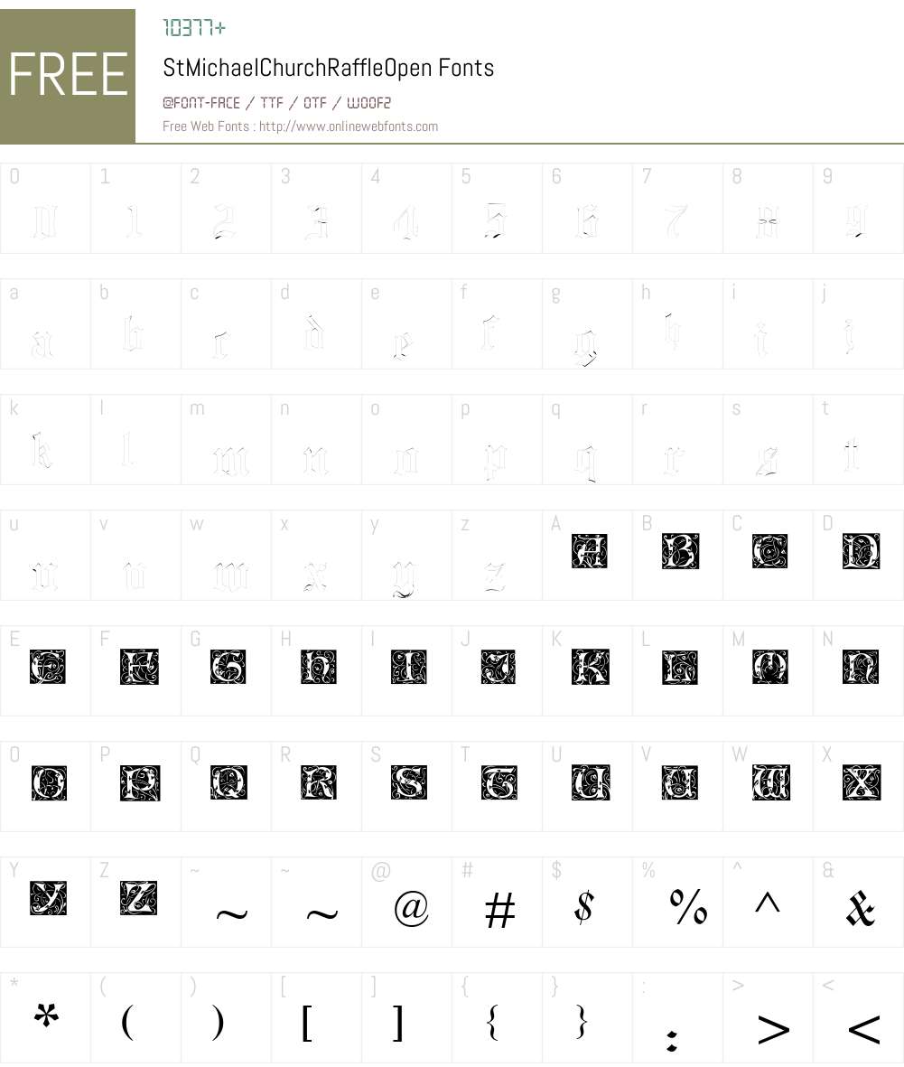 StMichaelChurchRaffleOpen Perry Mason................ 6 04 01 Fonts ...