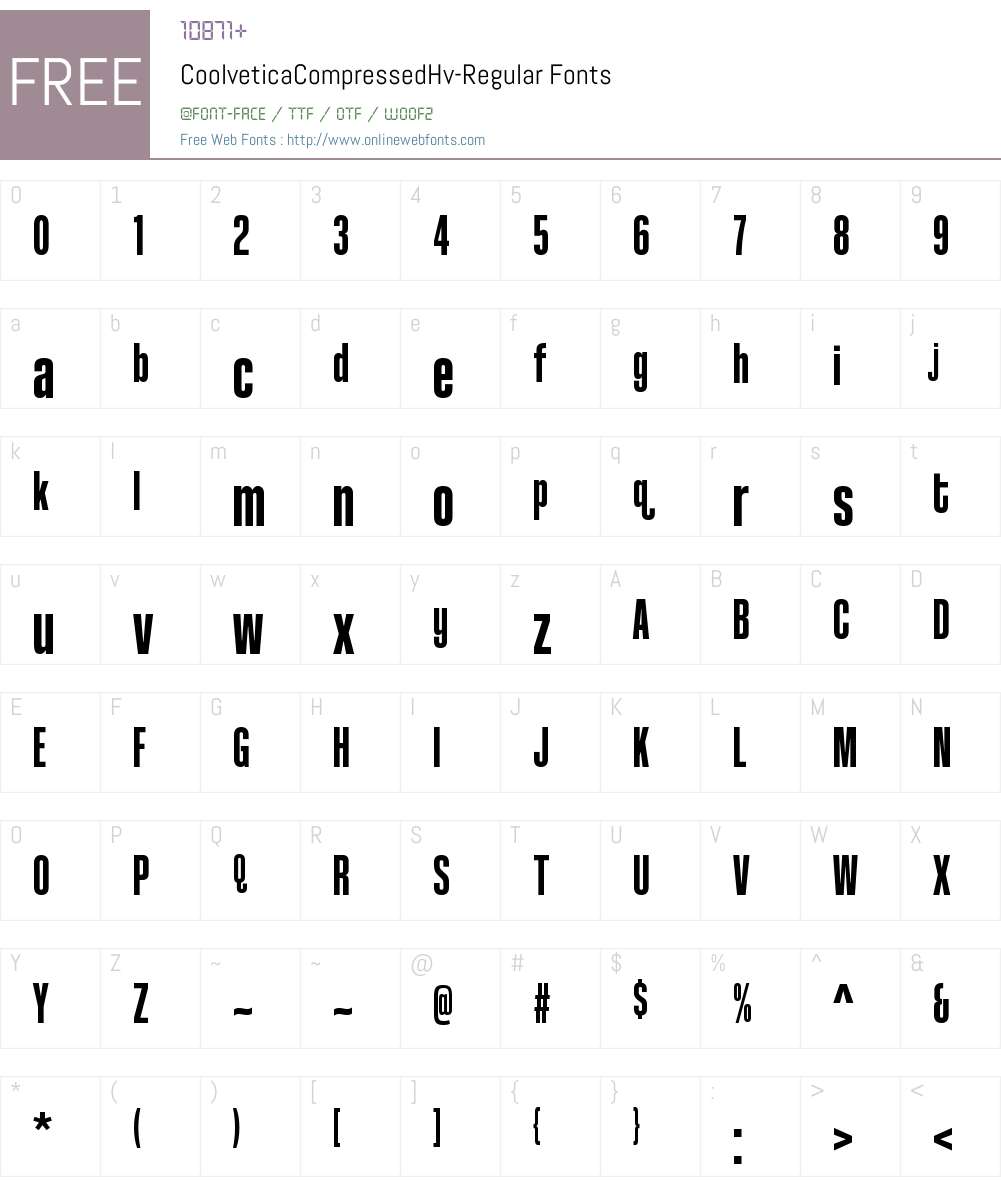 Coolvetica Compressed Hv 5.001 Fonts Free Download - OnlineWebFonts.COM