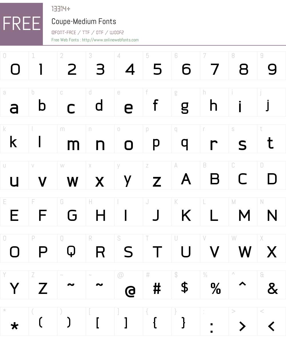 Coupe-Medium 001.200 Fonts Free Download - OnlineWebFonts.COM