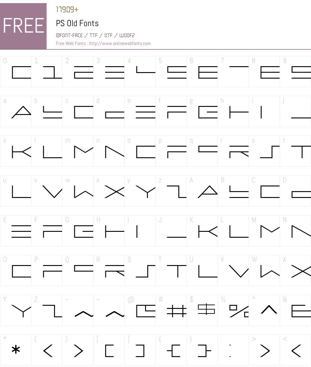 PS Old 1.000;June 10, 2022;FontCreator 14.0.0.2843 64-bit Fonts Free ...