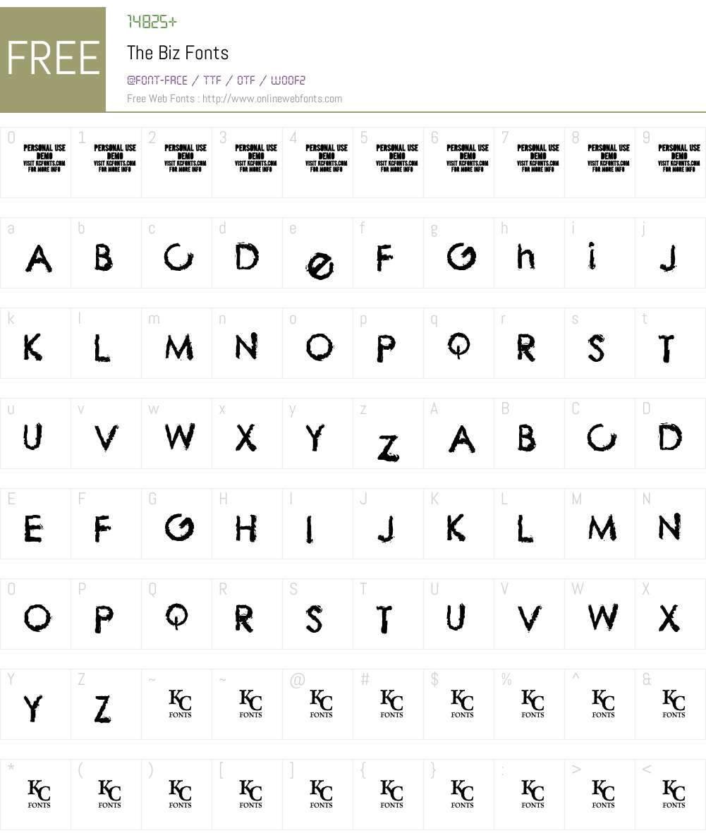 The Biz 1.000 DEMO Fonts Free Download - OnlineWebFonts.COM
