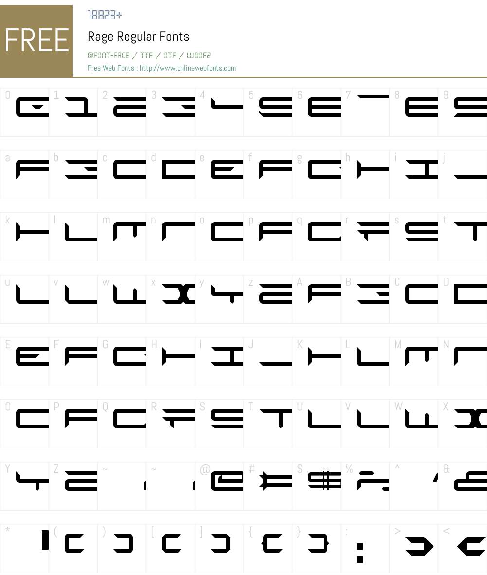 Rage Regular 1.0 Fonts Free Download - OnlineWebFonts.COM