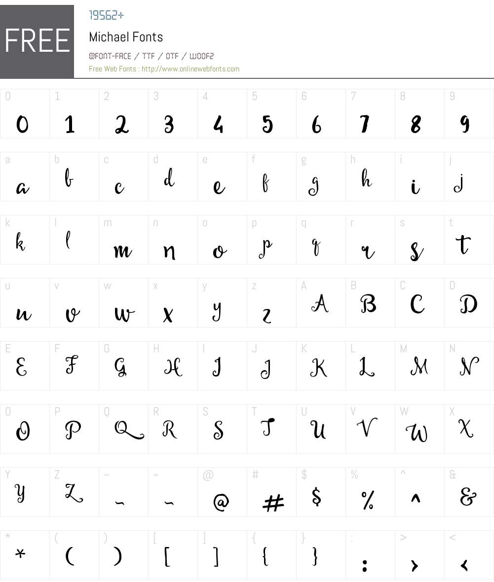 Michael 1.000 Fonts Free Download - OnlineWebFonts.COM