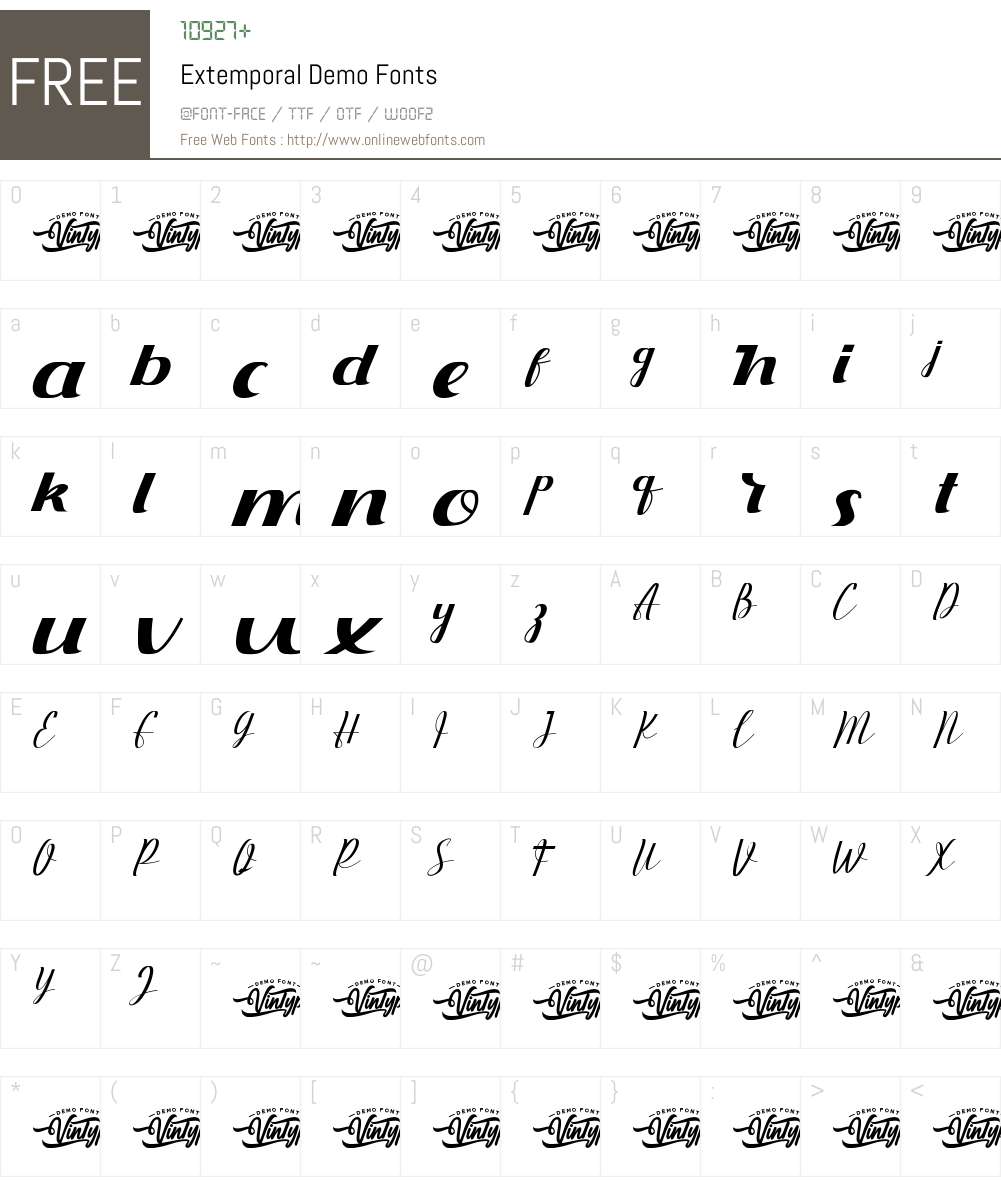 Extemporal Demo 1.001;Fontself Maker 3.5.7 Fonts Free Download ...