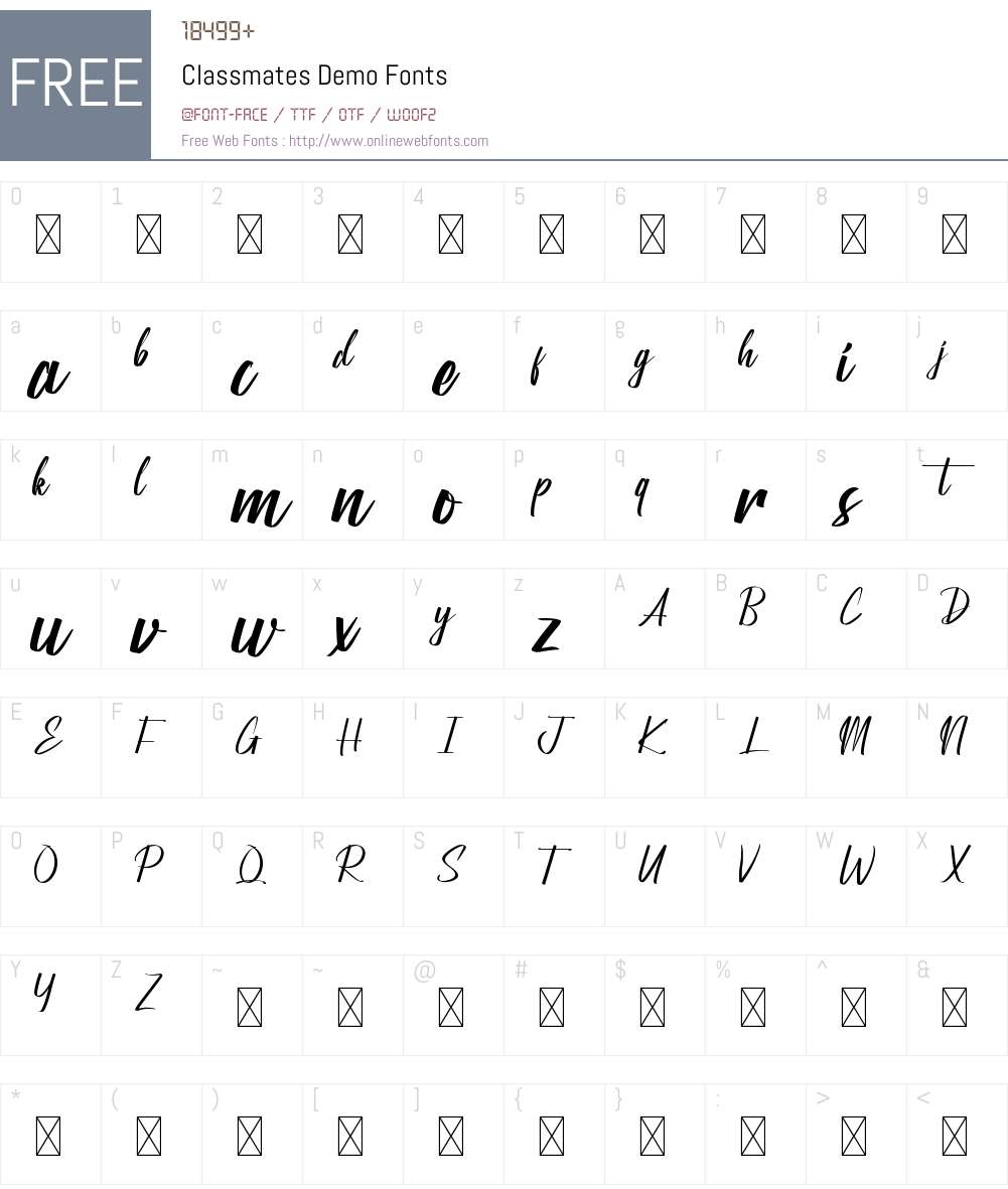 Classmates Demo 1.002;Fontself Maker 3.5.2 Fonts Free Download ...