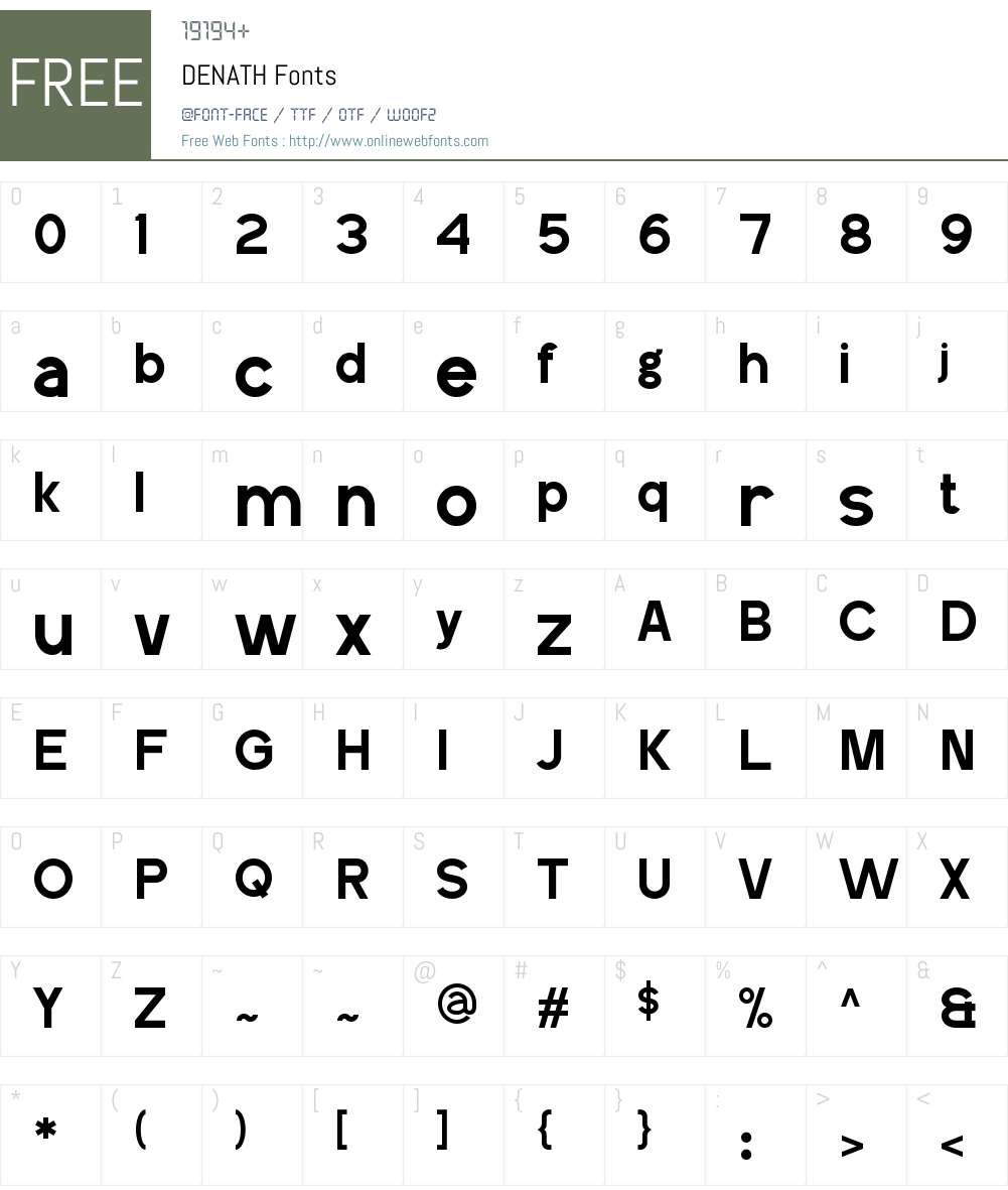 DENATH 1.001;Fontself Maker 3.5.8 Fonts Free Download - OnlineWebFonts.COM
