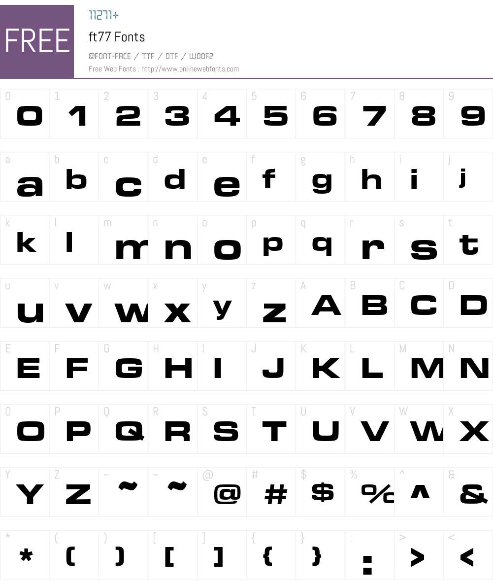 ft77 1.05 1995 Fonts Free Download - OnlineWebFonts.COM