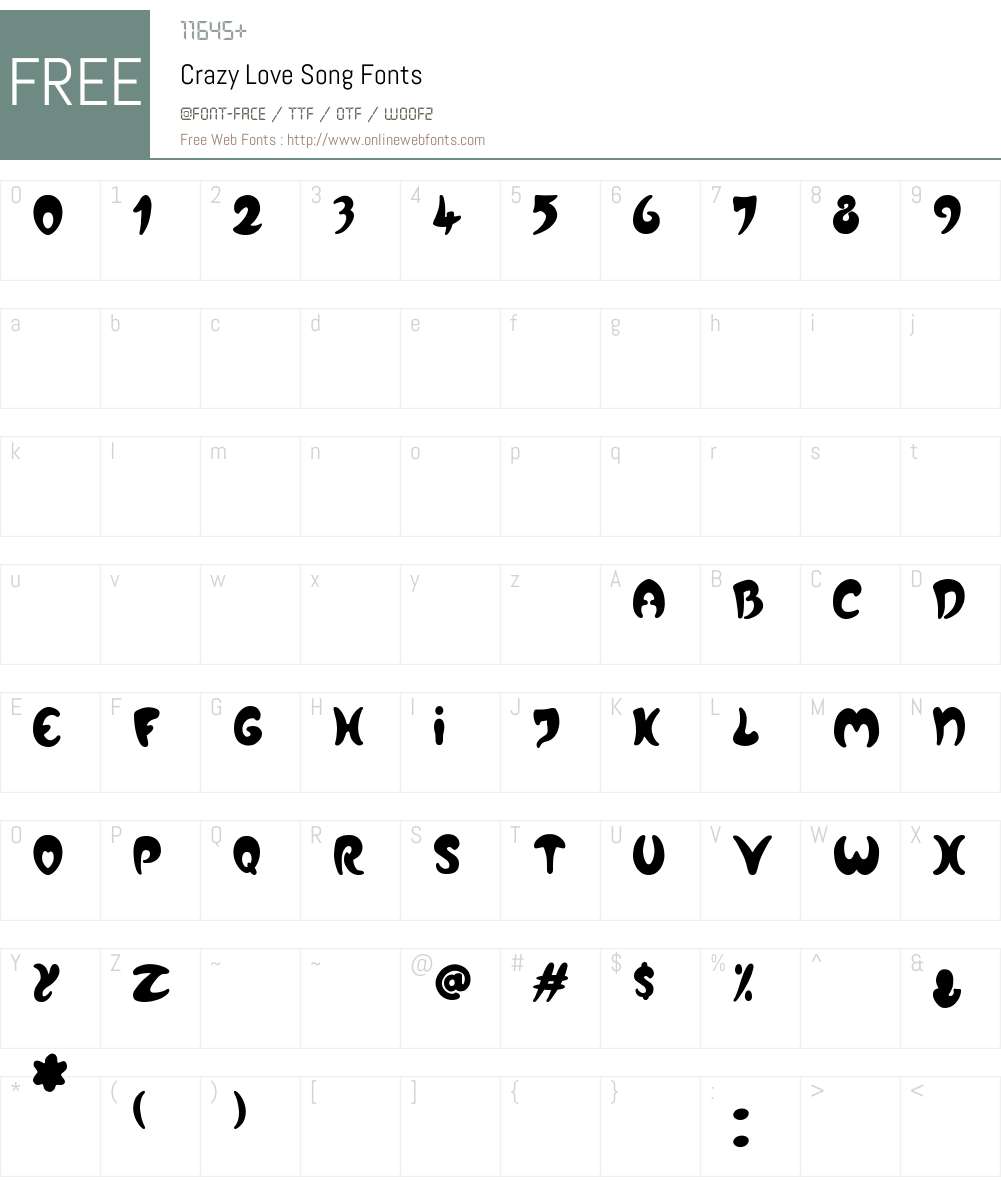 Crazy Love Song Fonts Free Download - OnlineWebFonts.COM