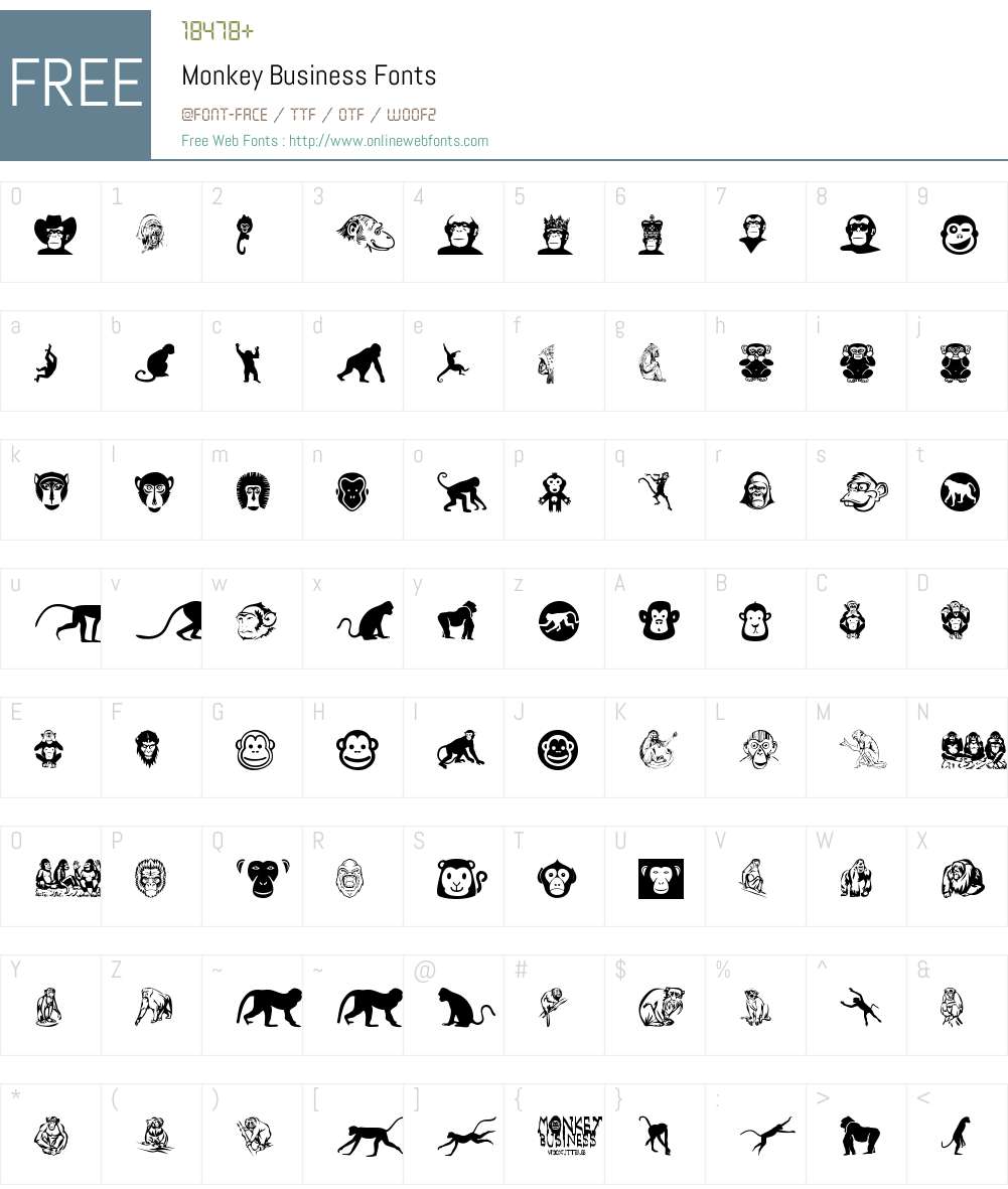 Monkey Business 1.00 August 13, 2015, initial release Fonts Free ...