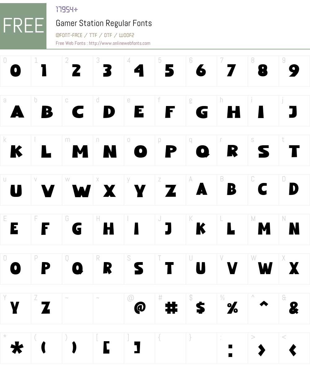 Gamer Station 001.000 Fonts Free Download - OnlineWebFonts.COM