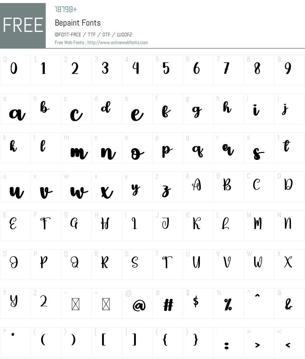 Bepaint 1.002;Fontself Maker 3.5.8 Fonts Free Download - OnlineWebFonts.COM