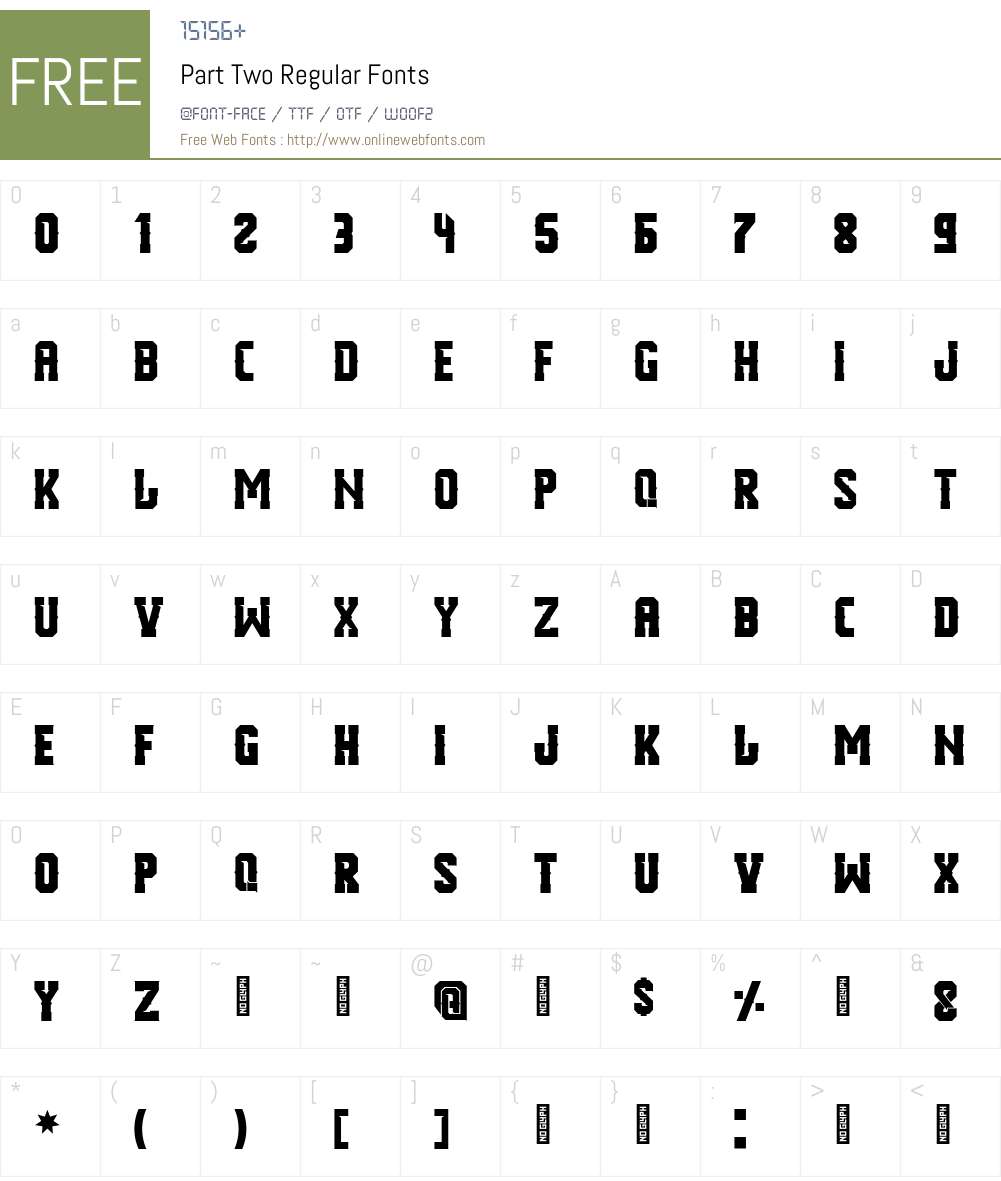 Part Two Regular 1.000 Fonts Free Download - OnlineWebFonts.COM
