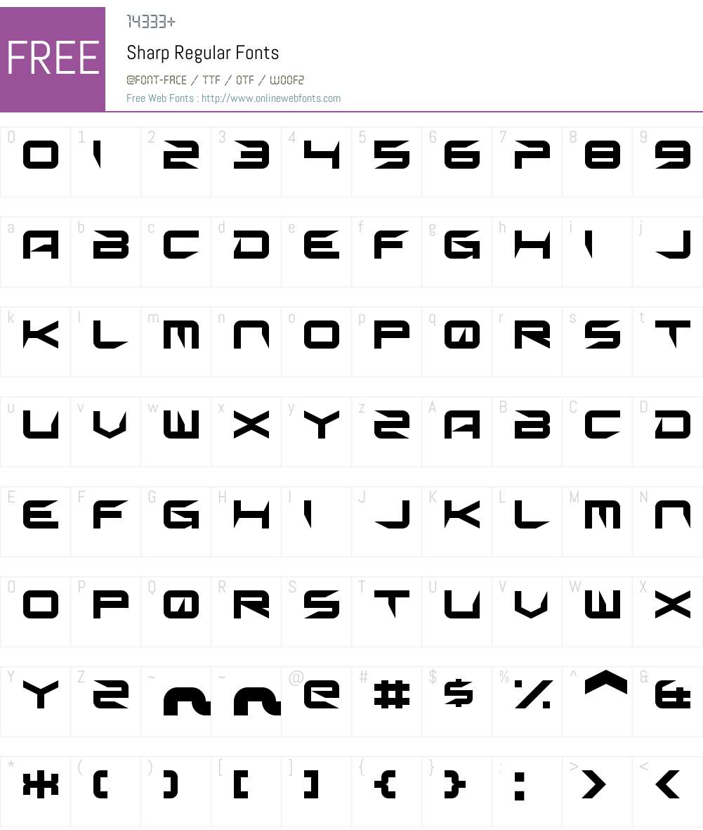 Sharp Regular 1.0 Fonts Free Download - OnlineWebFonts.COM