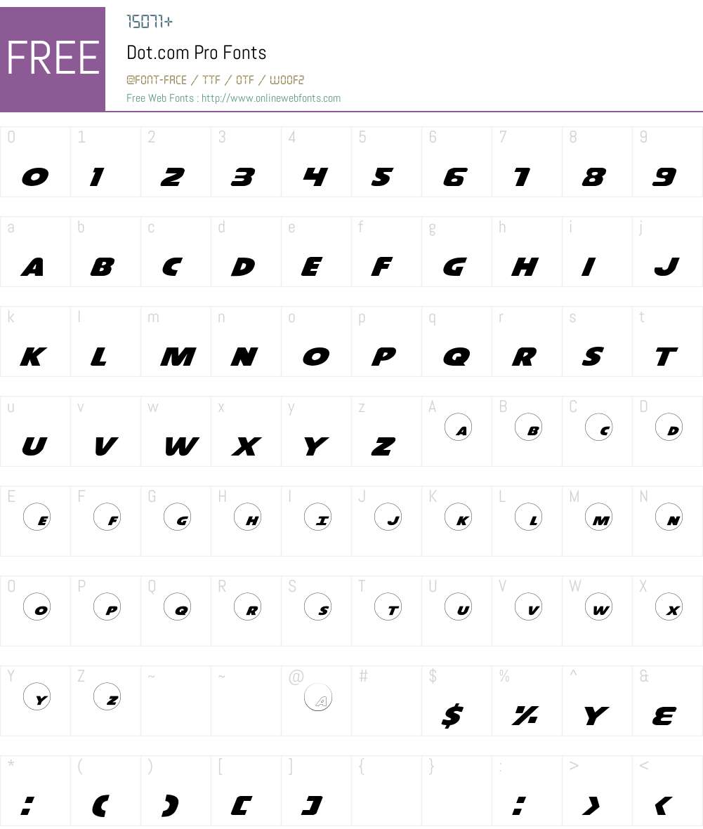 Dot.com Pro 1 Fonts Free Download - OnlineWebFonts.COM