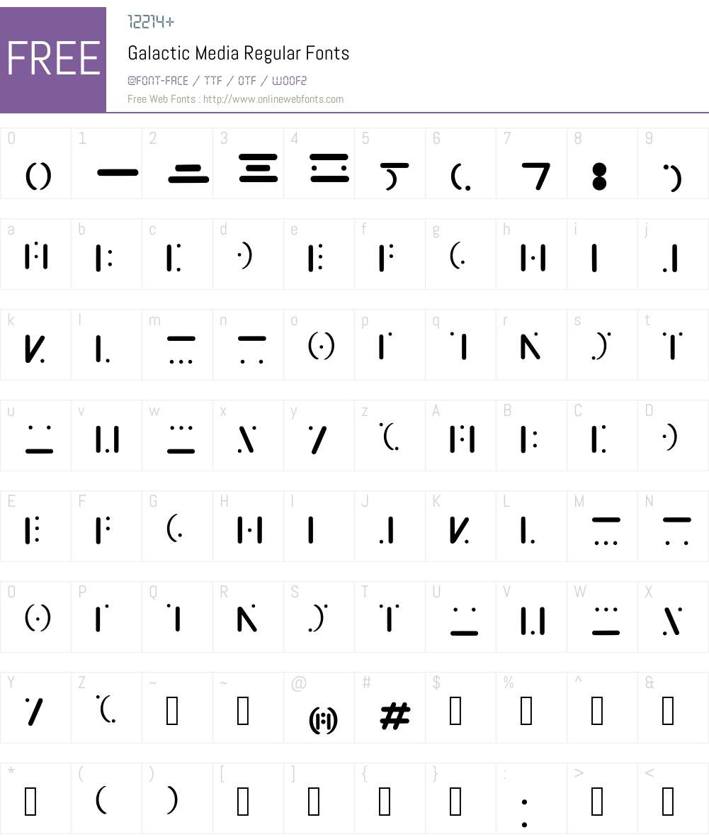 Galactic Media Regular 001.001 Fonts Free Download - OnlineWebFonts.COM