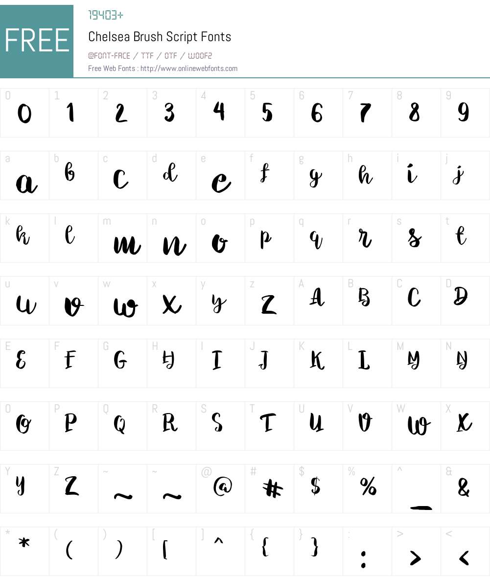 Chelsea Brush Script 001.001 Fonts Free Download - OnlineWebFonts.COM