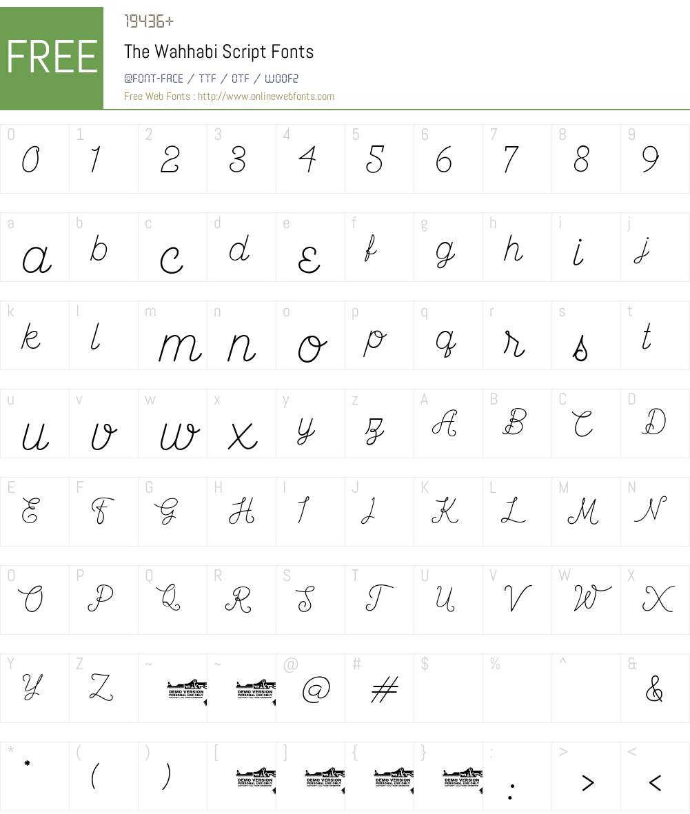 The Wahhabi Script 1.000 Fonts Free Download - OnlineWebFonts.COM