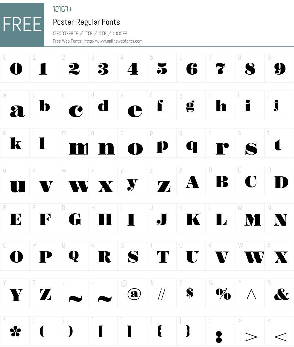 Poster-Regular 1.000;com.myfonts.easy.textaxis.poster.regular.wfkit2.version.4oH9 Fonts Free ...