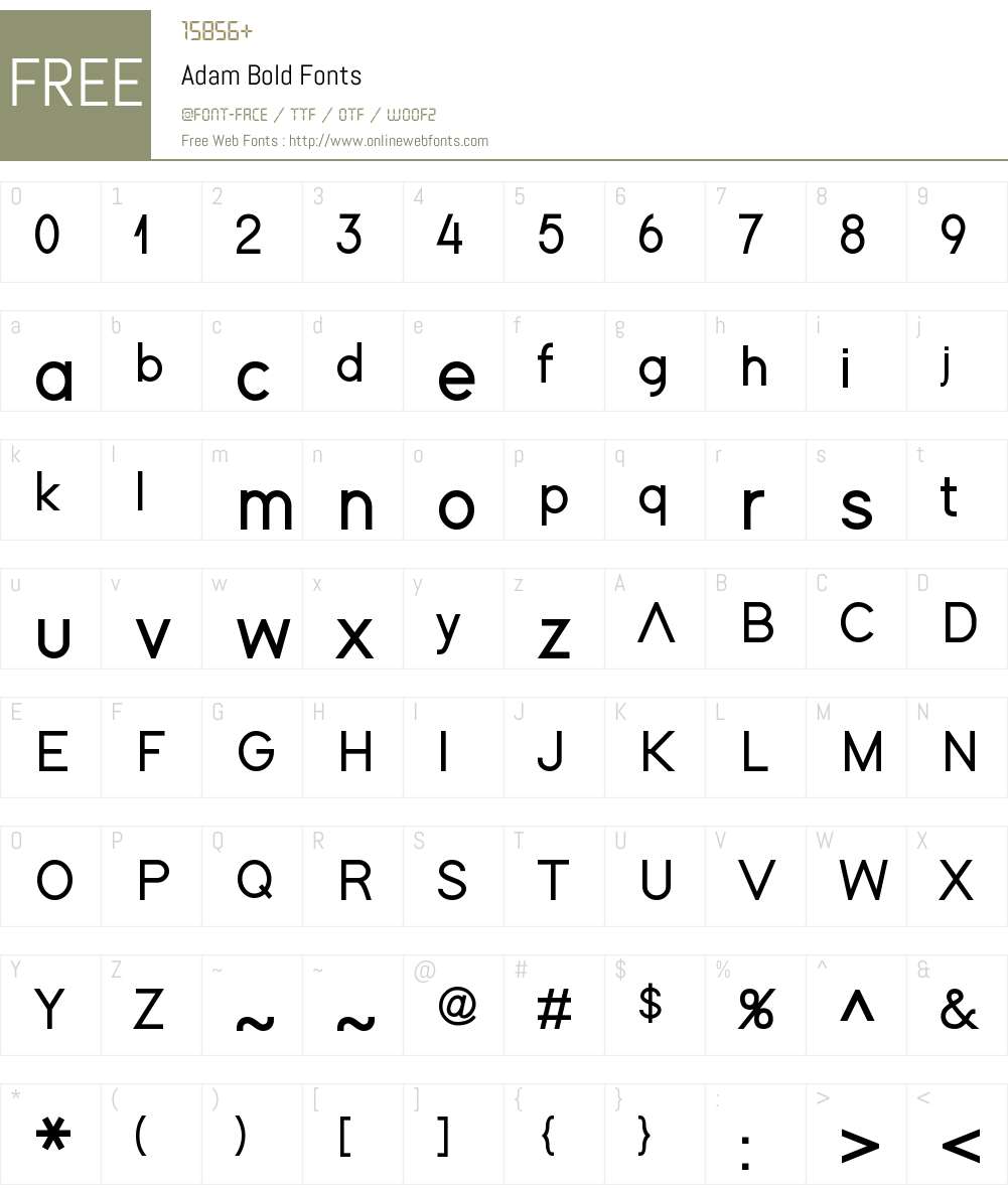 Adam Bold Bold Fonts Free Download - OnlineWebFonts.COM