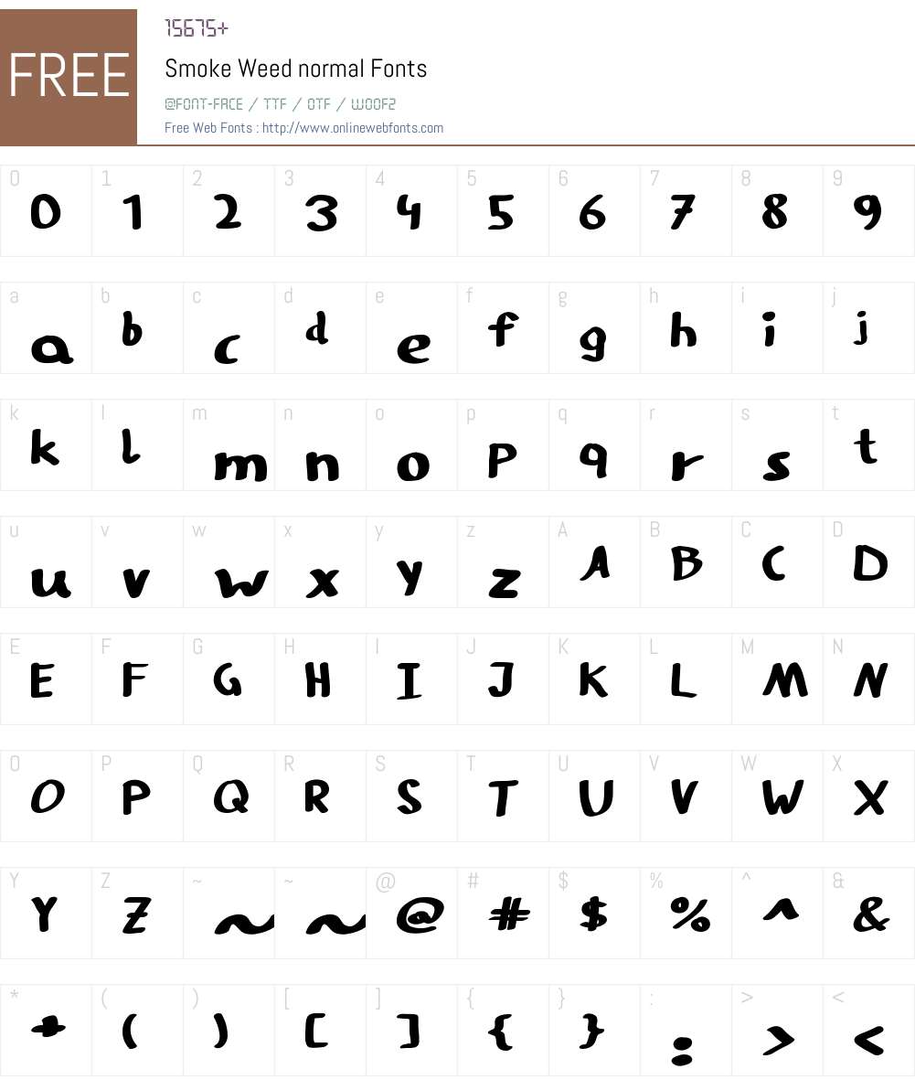 Smoke Weed 0.001 Fonts Free Download - OnlineWebFonts.COM
