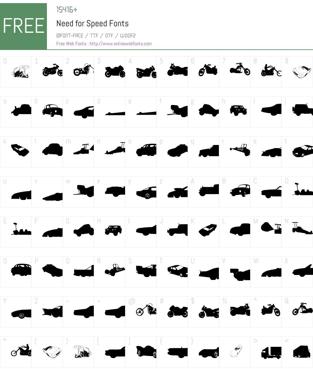 Need for Speed 001.000 Fonts Free Download - OnlineWebFonts.COM
